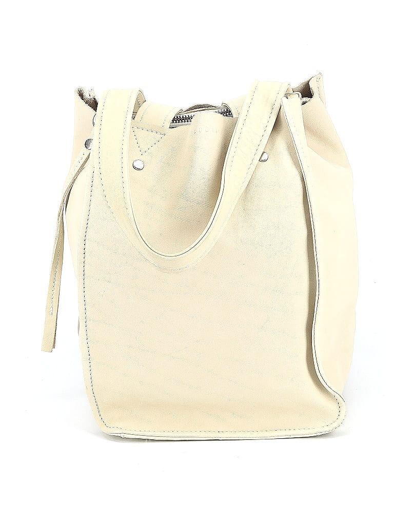 Sequoia Paris 100% Leather Ivory Leather Tote One Size - 70% off | thredUP