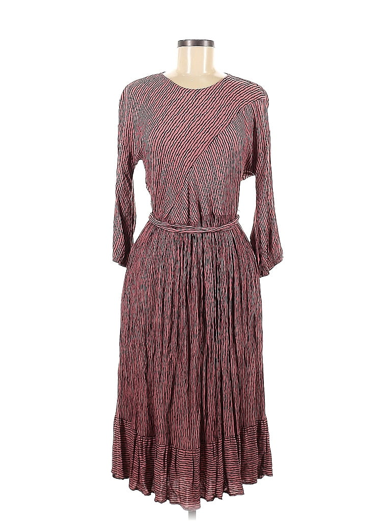 Lemon Tree 100% Rayon Burgundy Casual Dress Size M - 44% off | thredUP