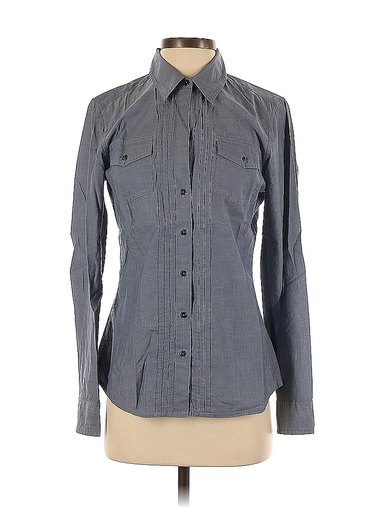 Banana Republic 100% Cotton Houndstooth Gray Long Sleeve Button-Down Shirt Size S - 83% off ...