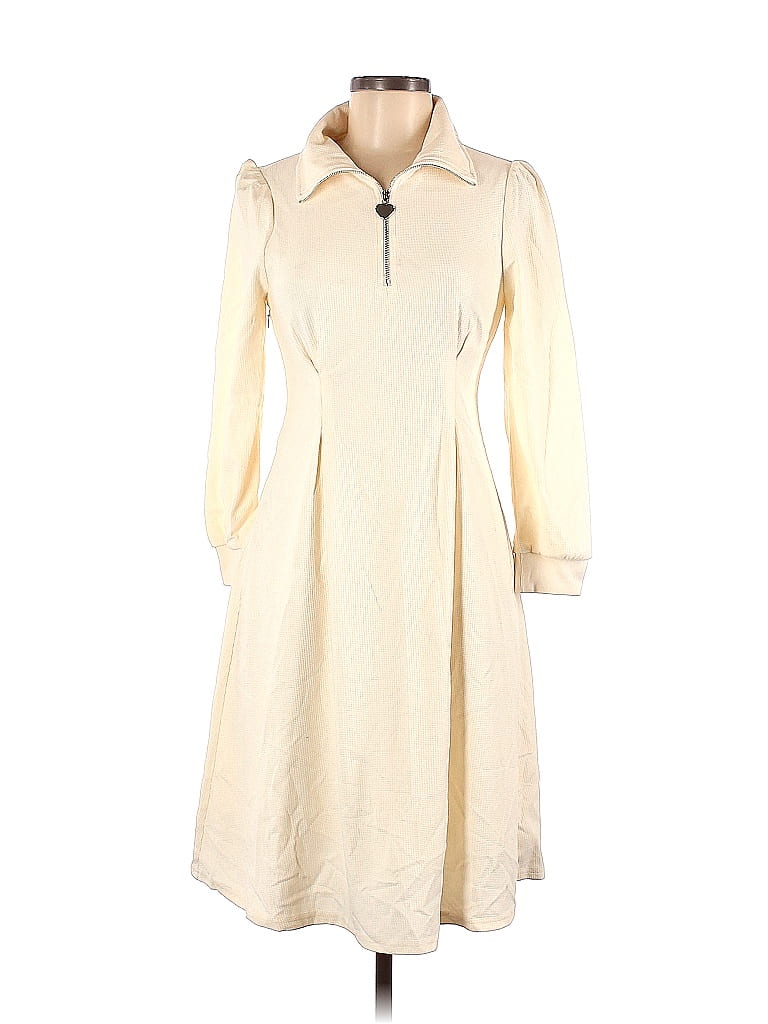 Assorted Brands Ivory Casual Dress Size M - 60% off | ThredUp