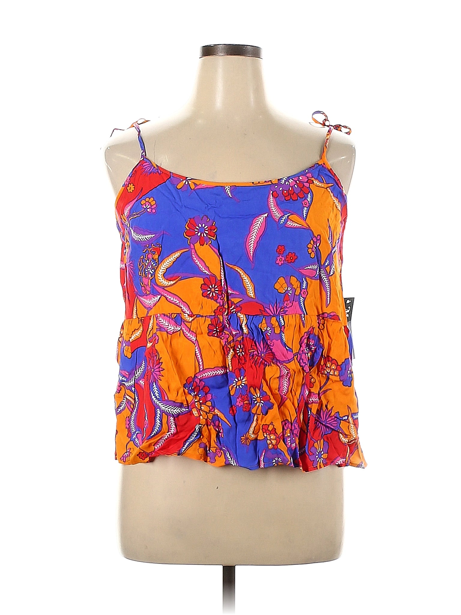 ModCloth Orange Sleeveless Blouse Size XL - 60% off | thredUP