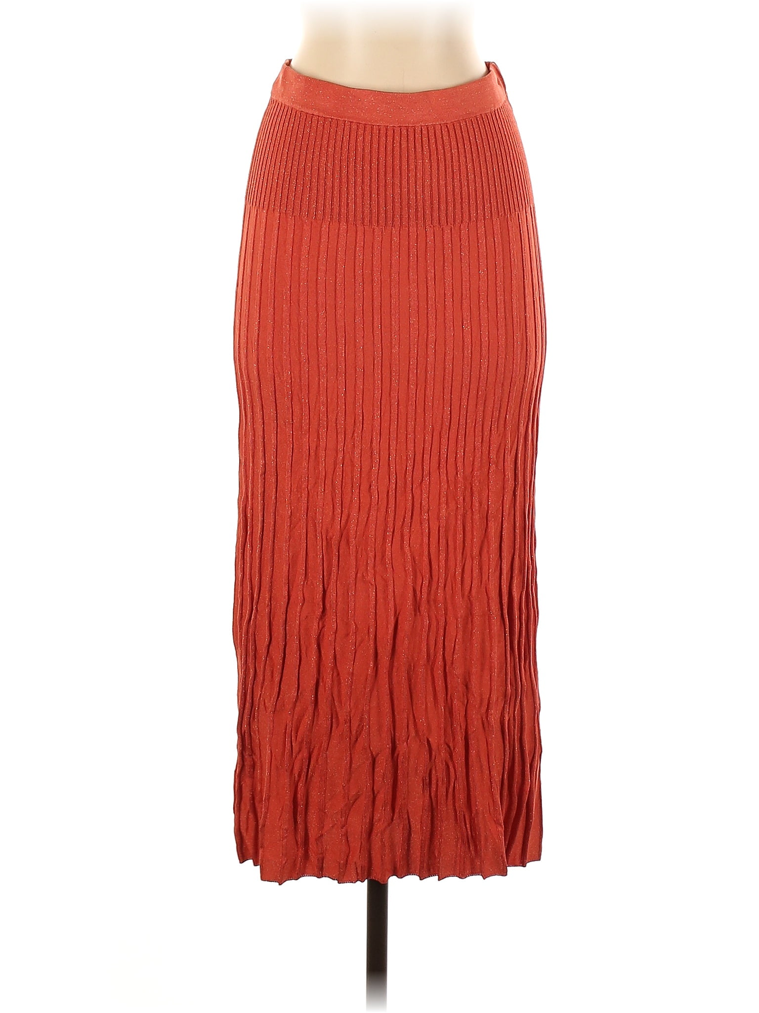 Intermix Solid Burnt Orange Red Casual Skirt Size S - 79% off | ThredUp