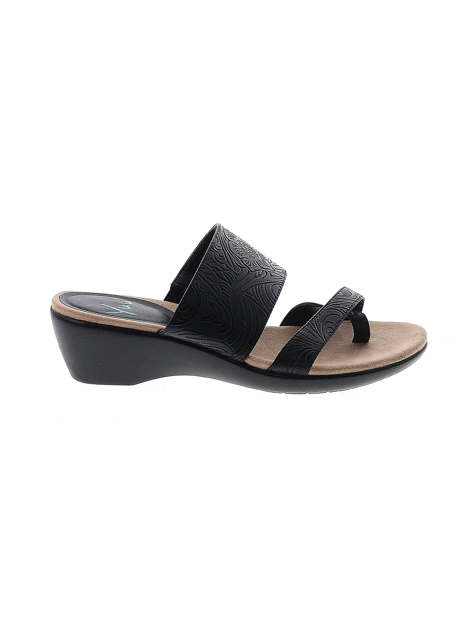 Yuu Black Wedges Size 8 - 64% off | ThredUp