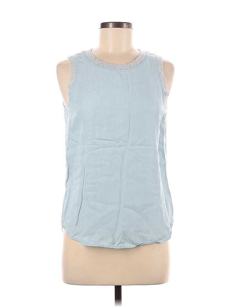 Lou & Grey Blue Sleeveless Blouse Size XS - 84% off | ThredUp