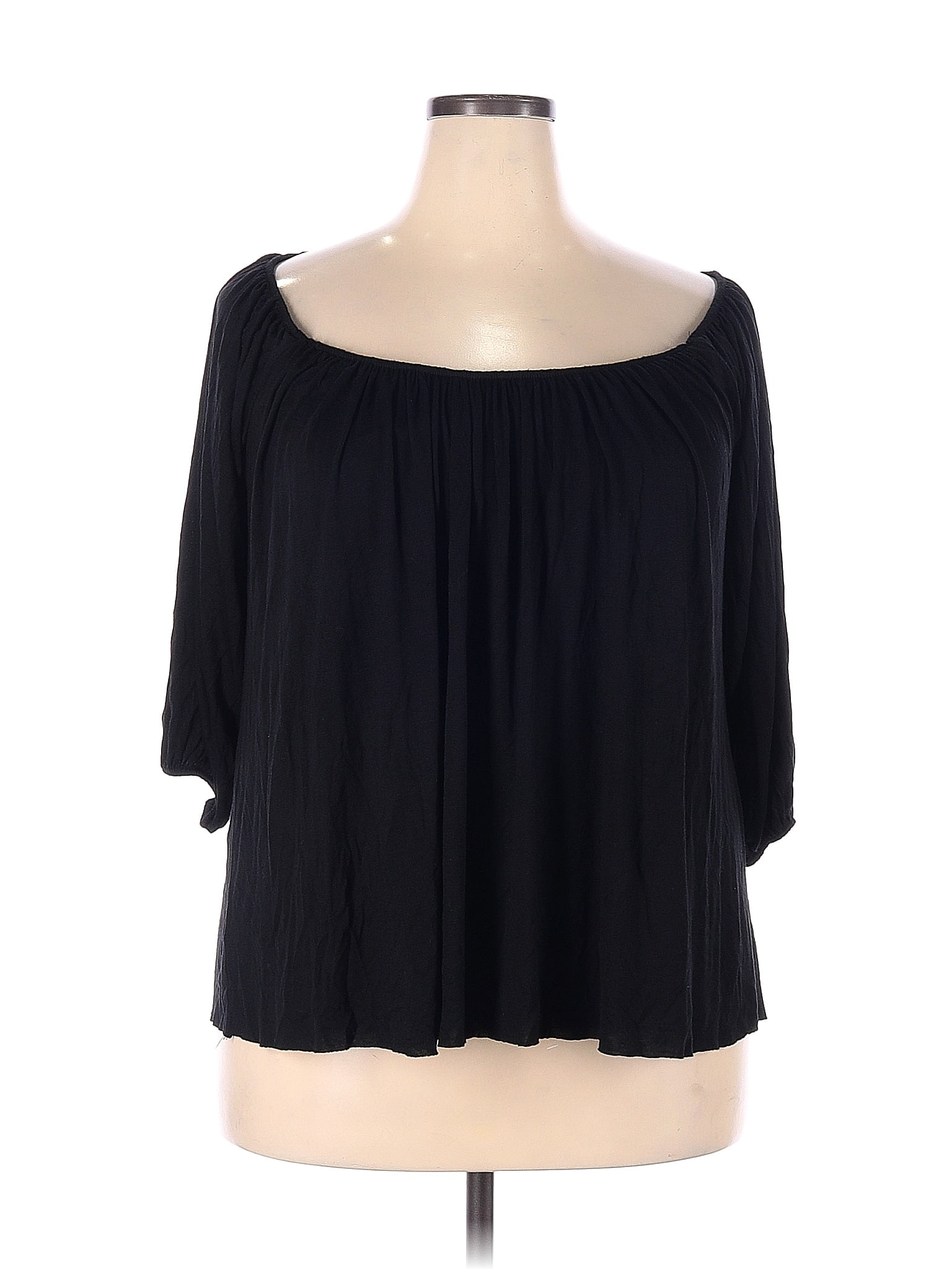 Bailey 44 Black 3/4 Sleeve Top Size L - 90% off | thredUP