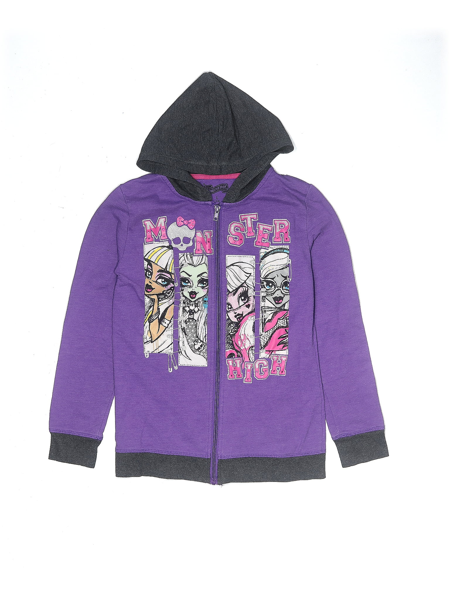 Monster High Purple Zip Up Hoodie Size 14 - 45% off | ThredUp