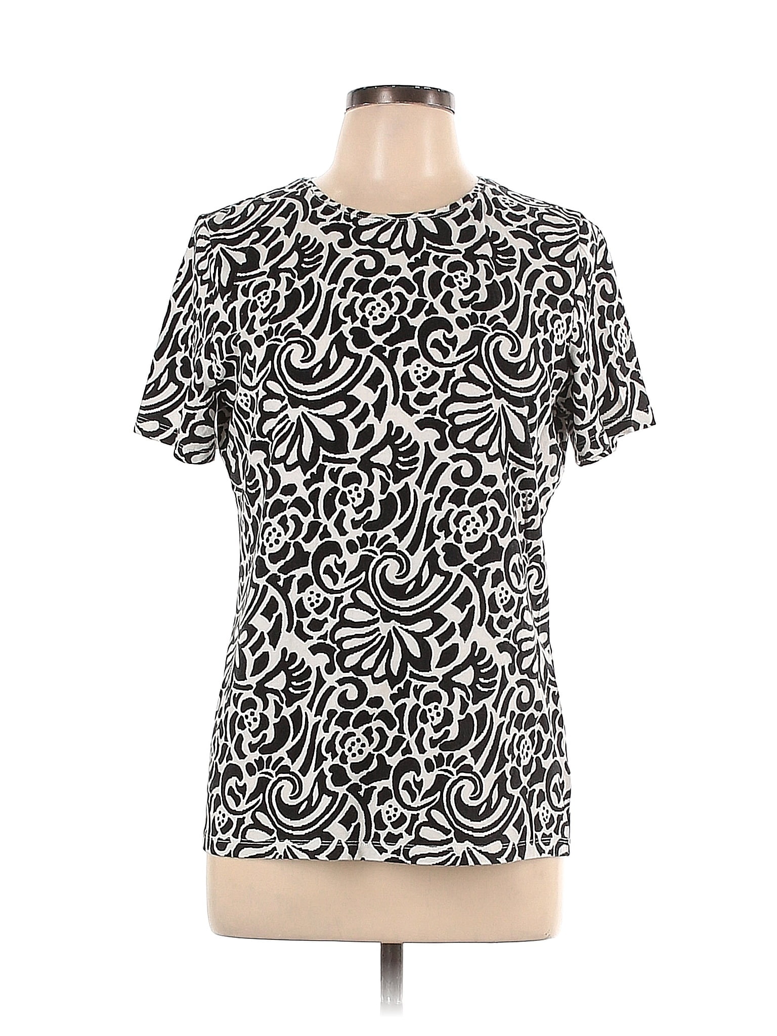 Talbots Outlet Black Short Sleeve T-Shirt Size L - 36% off | thredUP
