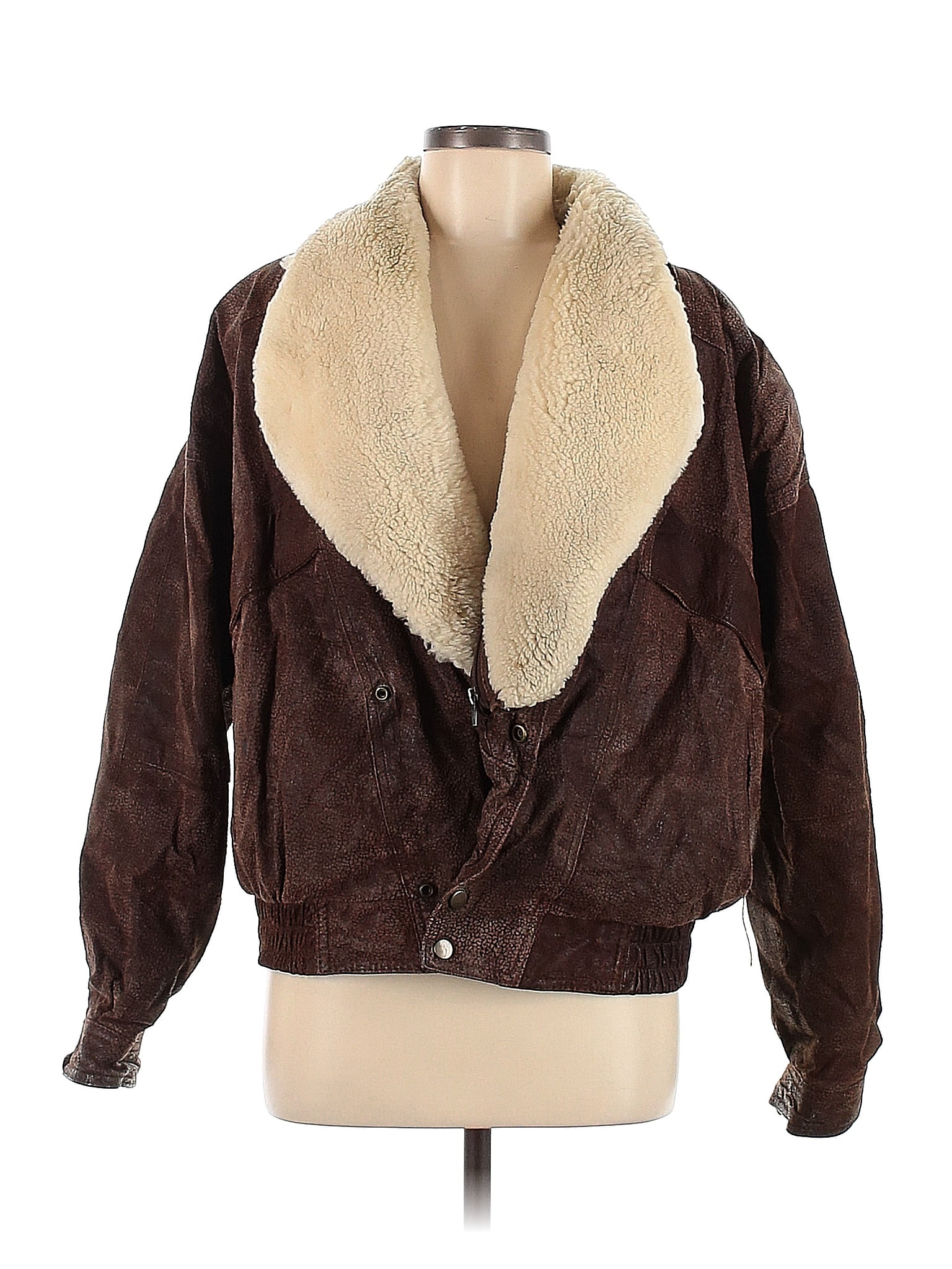 Byrnes & Baker 100% Leather Brown Leather Jacket Size M - 59% off | thredUP