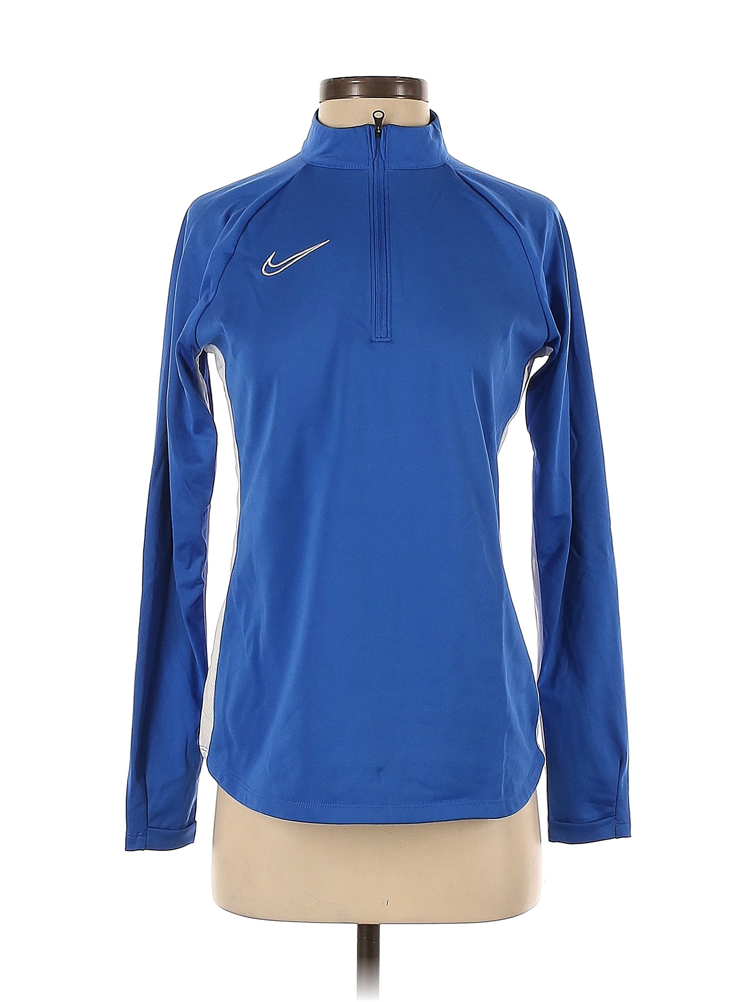 Nike 100% Polyester Solid Blue Track Jacket Size S - 68% off | thredUP
