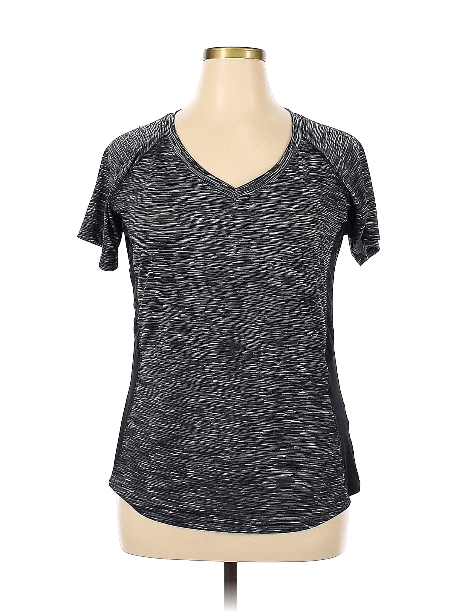 Game Time Black Active T-Shirt Size 1X (Plus) - 50% off | ThredUp