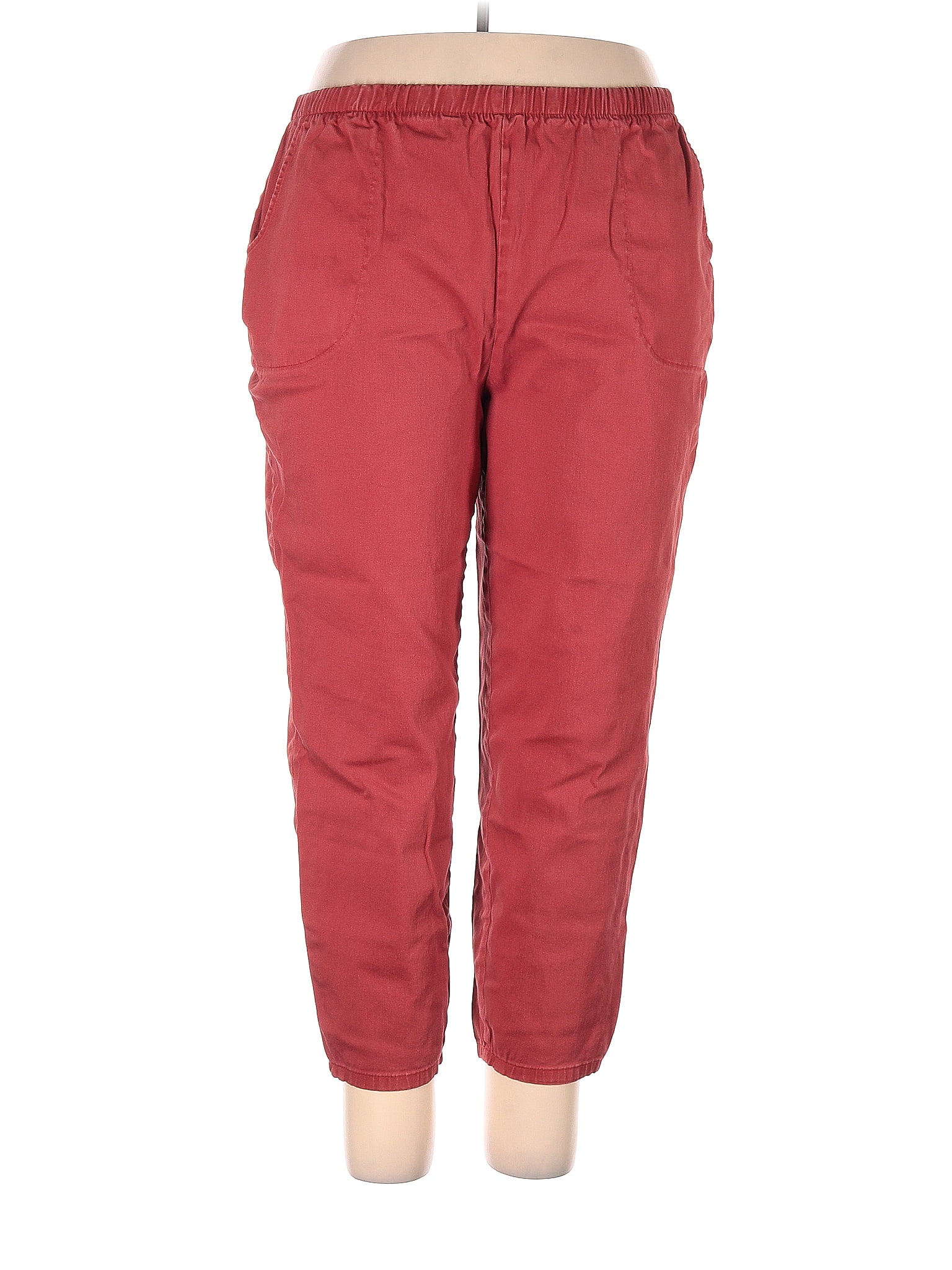 D Co Red Casual Pants Size 2X Plus 40 Off ThredUP