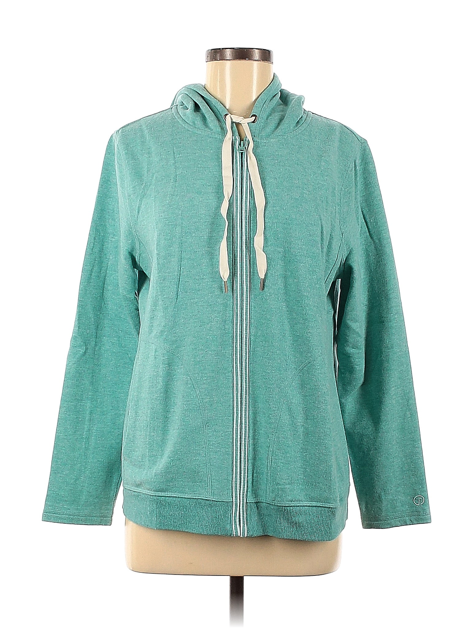 T by Talbots Teal Zip Up Hoodie Size M - 71% off | thredUP