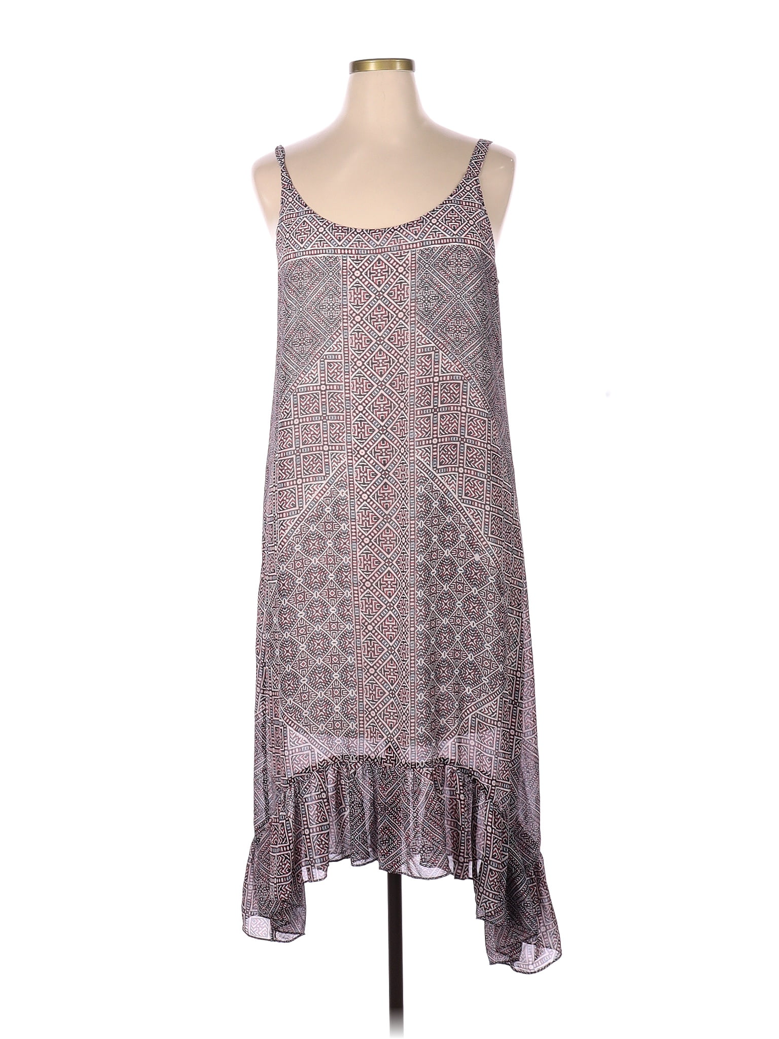 Zozo 100% Polyester Gray Casual Dress Size XL - 79% off | ThredUp