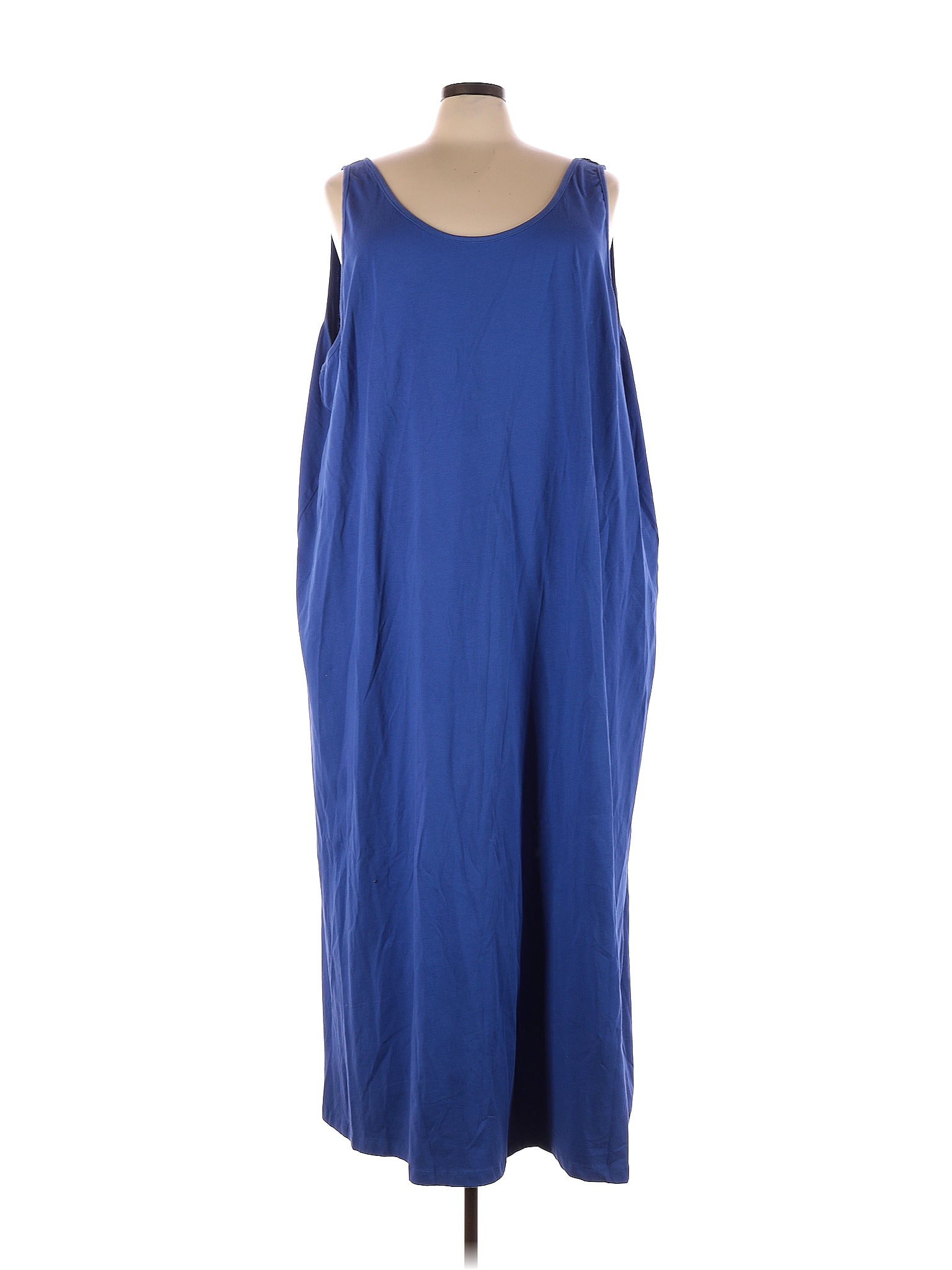 Ellos Blue Casual Dress Size 5x Plus 39 Off Thredup