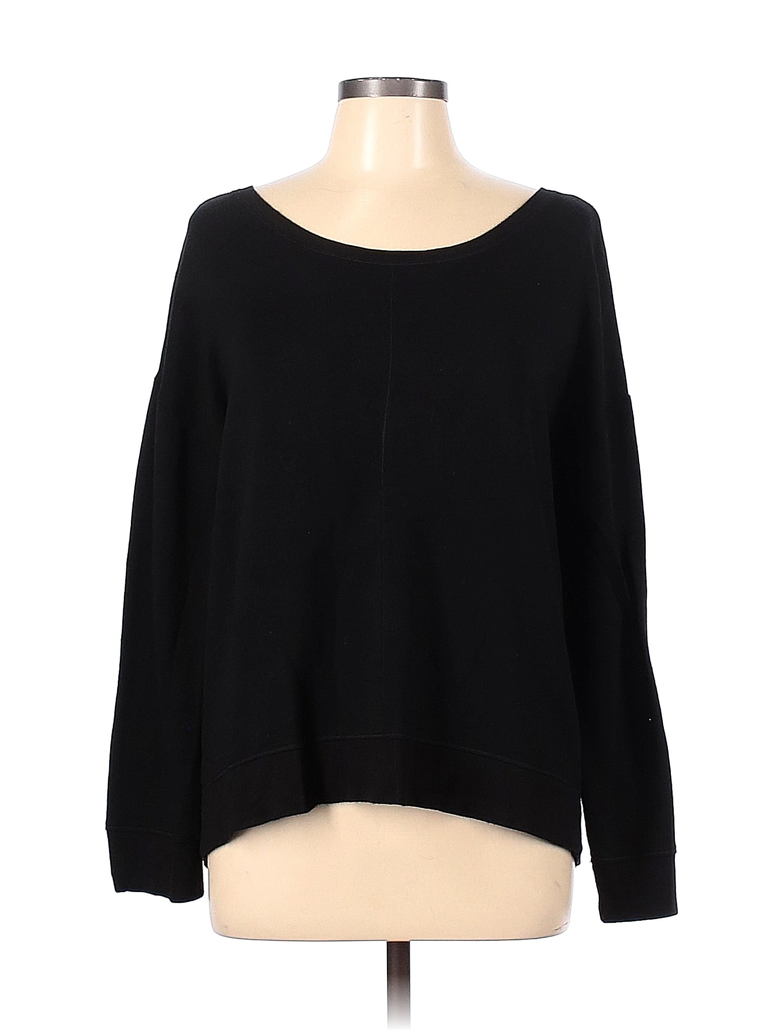 90 Degree by Reflex Color Block Black Pullover Sweater Size L - 87% off ...