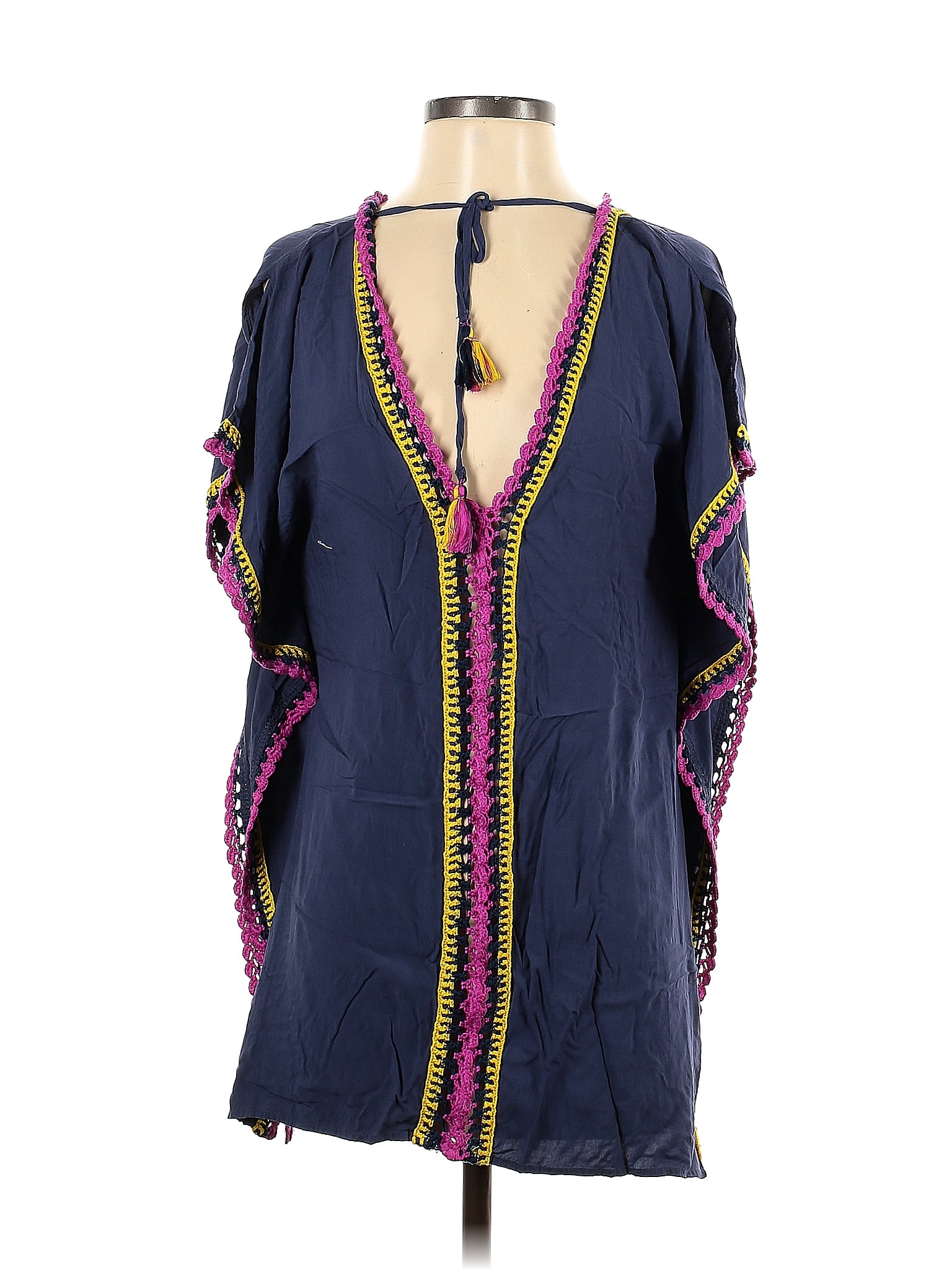 Becca 100% Rayon Blue Swimsuit Cover Up Size XS - Sm - 57% off | thredUP