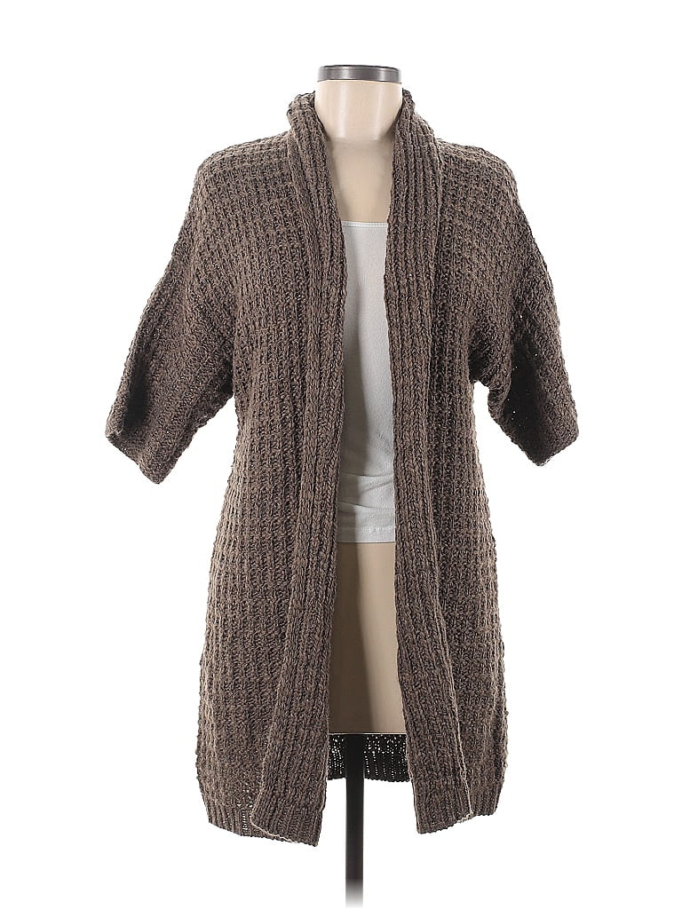 Chico's Color Block Solid Brown Cardigan Size Med (1) - 71% off | thredUP