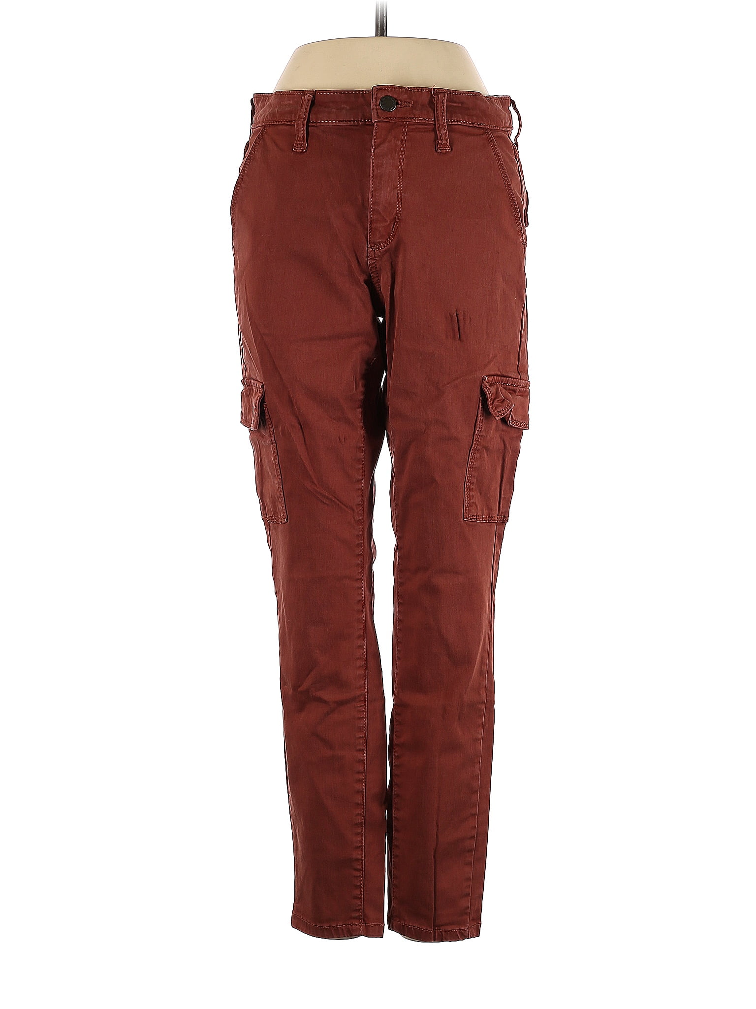 Universal Thread Solid Burgundy Cargo Pants Size 6 - 40% off | thredUP