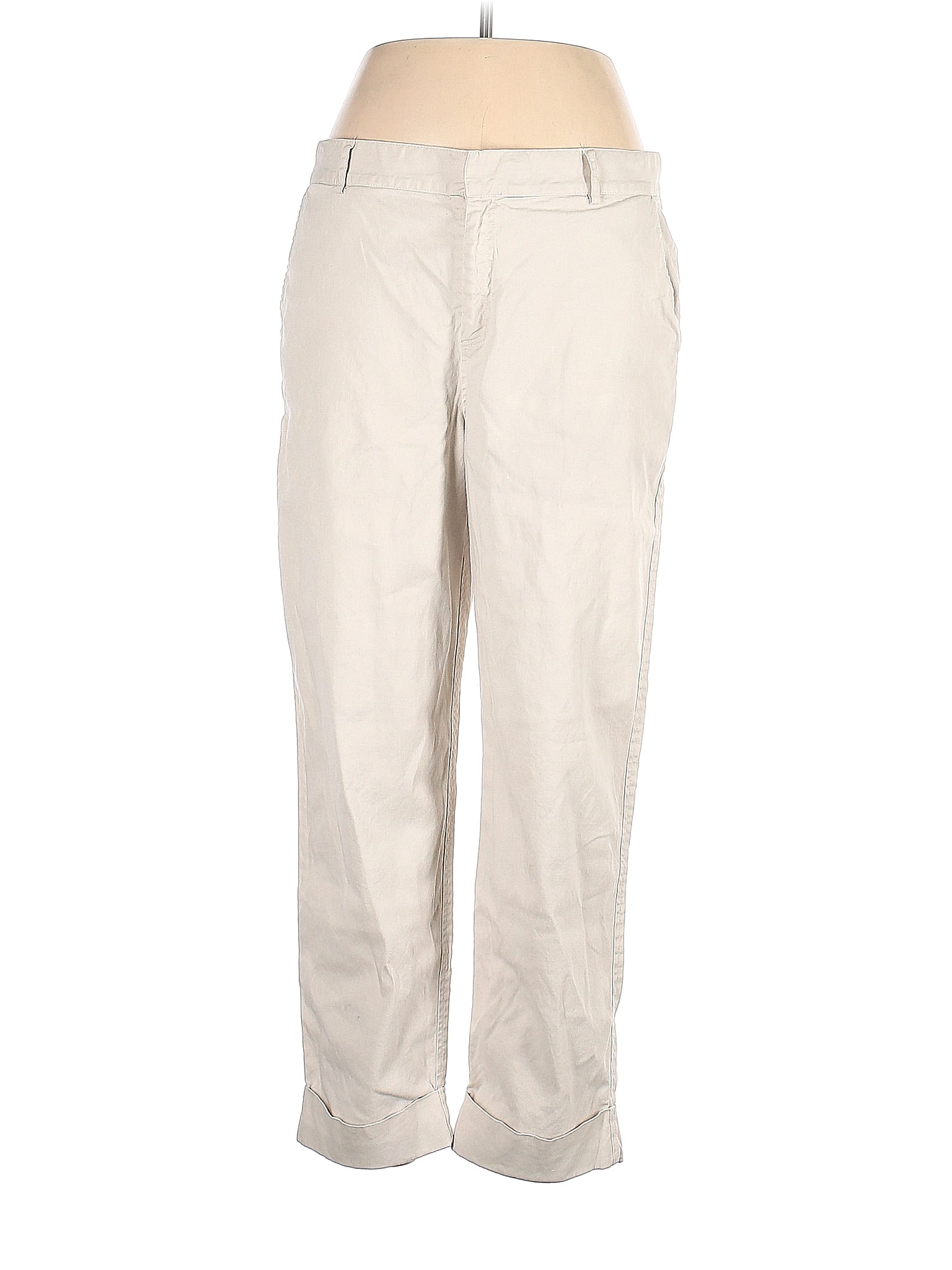 Peruvian Connection Solid Ivory Linen Pants Size 14 - 92% off | ThredUp