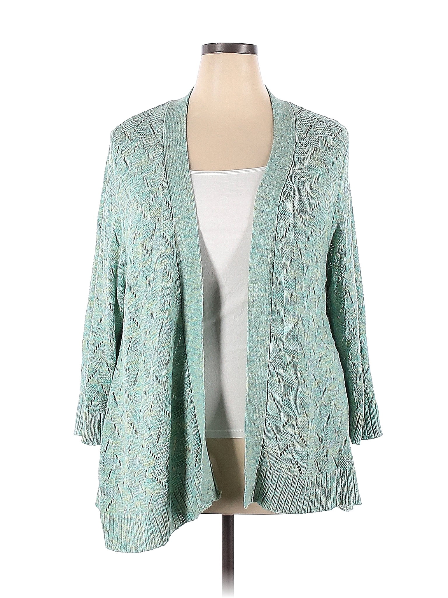 Cj Banks Blue Cardigan Size 2X (Plus) - 68% off | thredUP