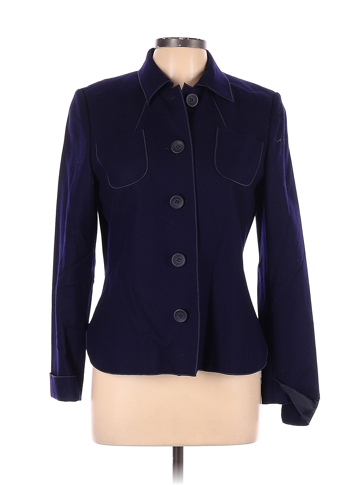 Harve Benard Purple Wool Coat Size 10 - 53% off | thredUP