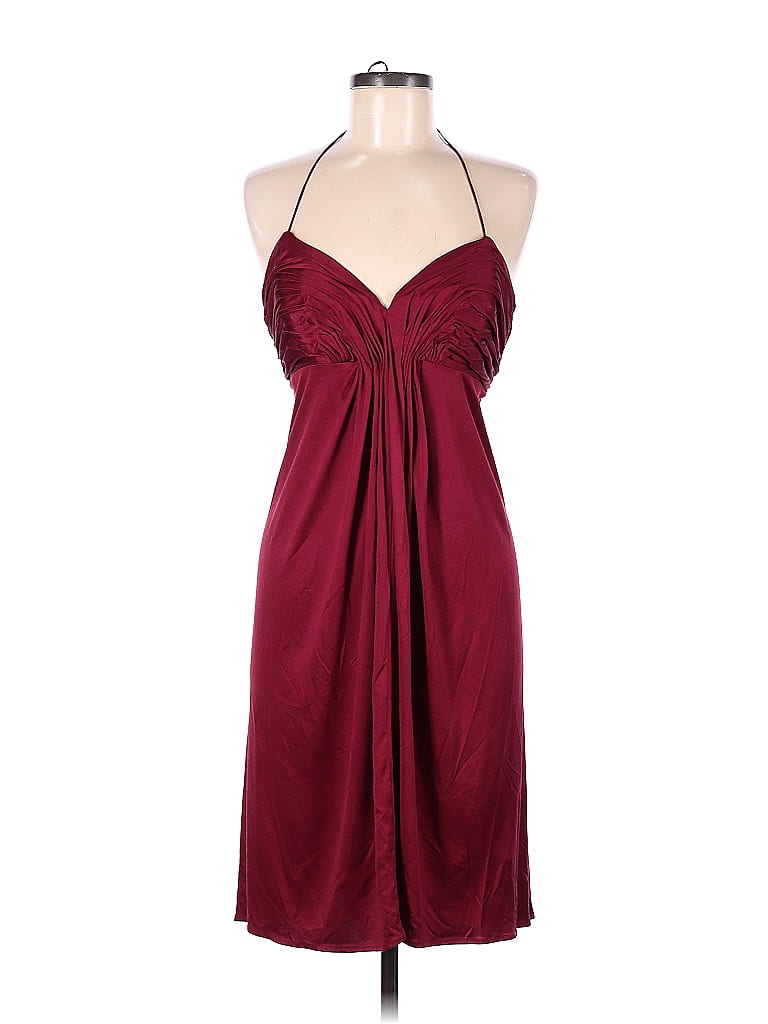 Foley 100% Silk Solid Maroon Red Cocktail Dress Size M - 80% off | ThredUp