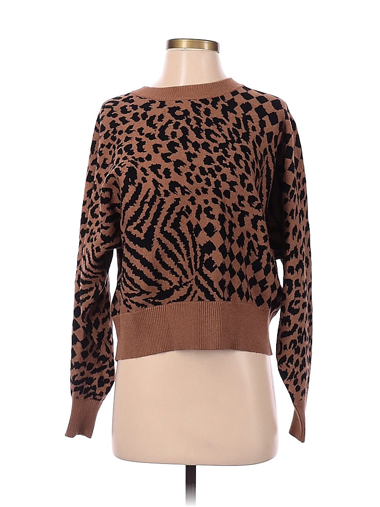 Amuse Society Animal Print Brown Pullover Sweater Size XS - 92% off ...