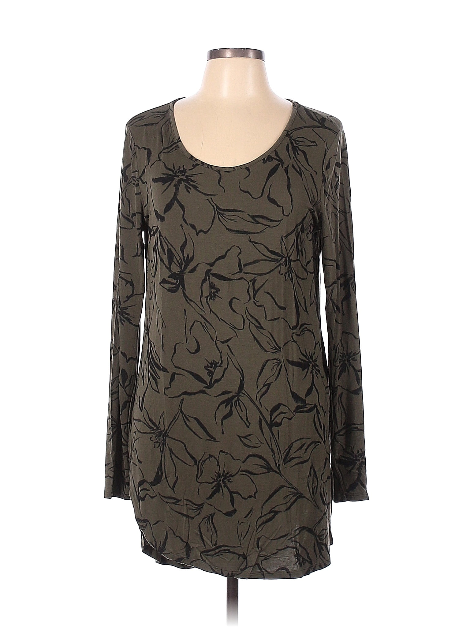 Apt 9 Green Long Sleeve Blouse Size L 56 Off Thredup