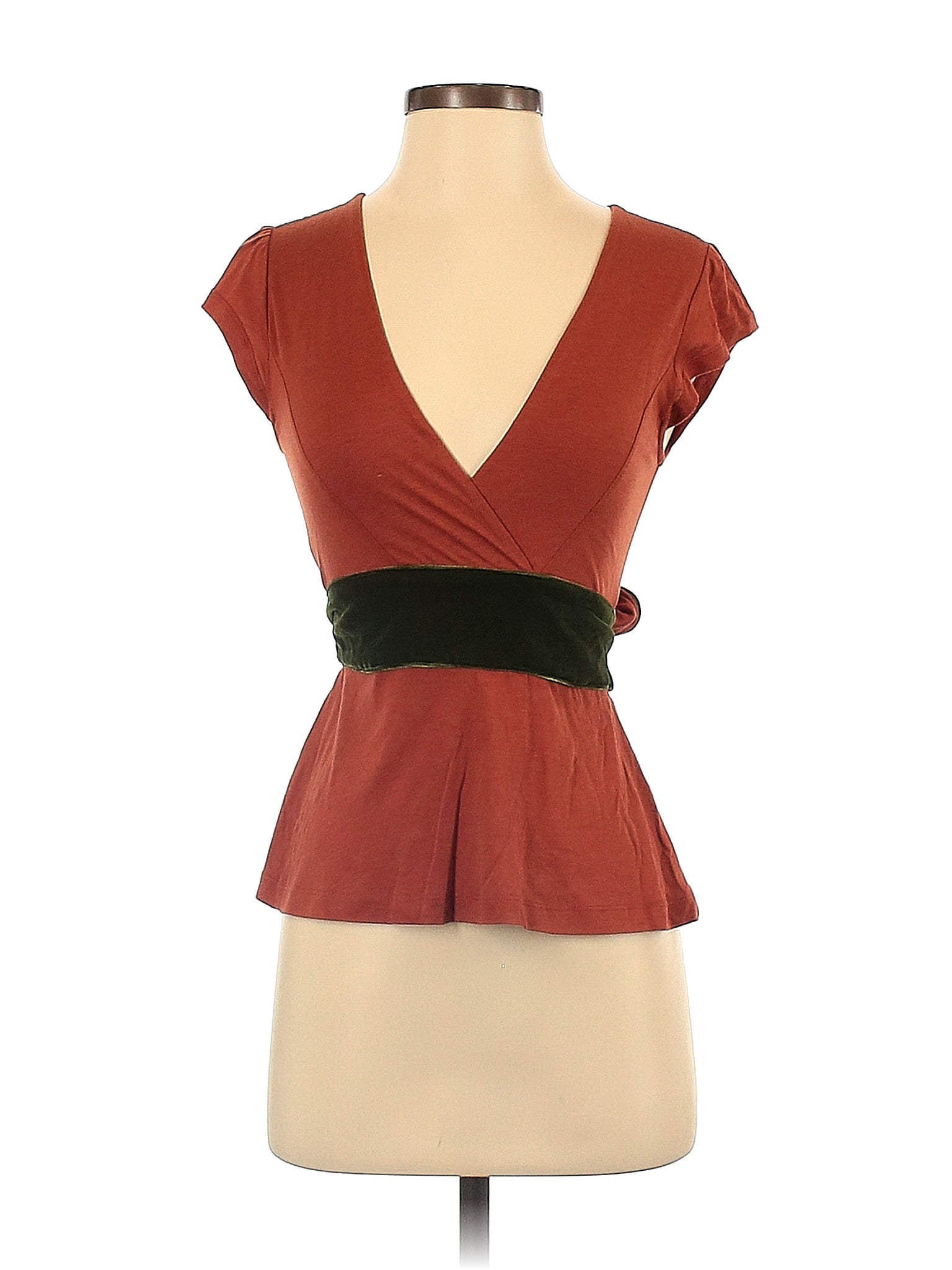 Ric Rac Orange Short Sleeve Top Size XS - 56% off | thredUP