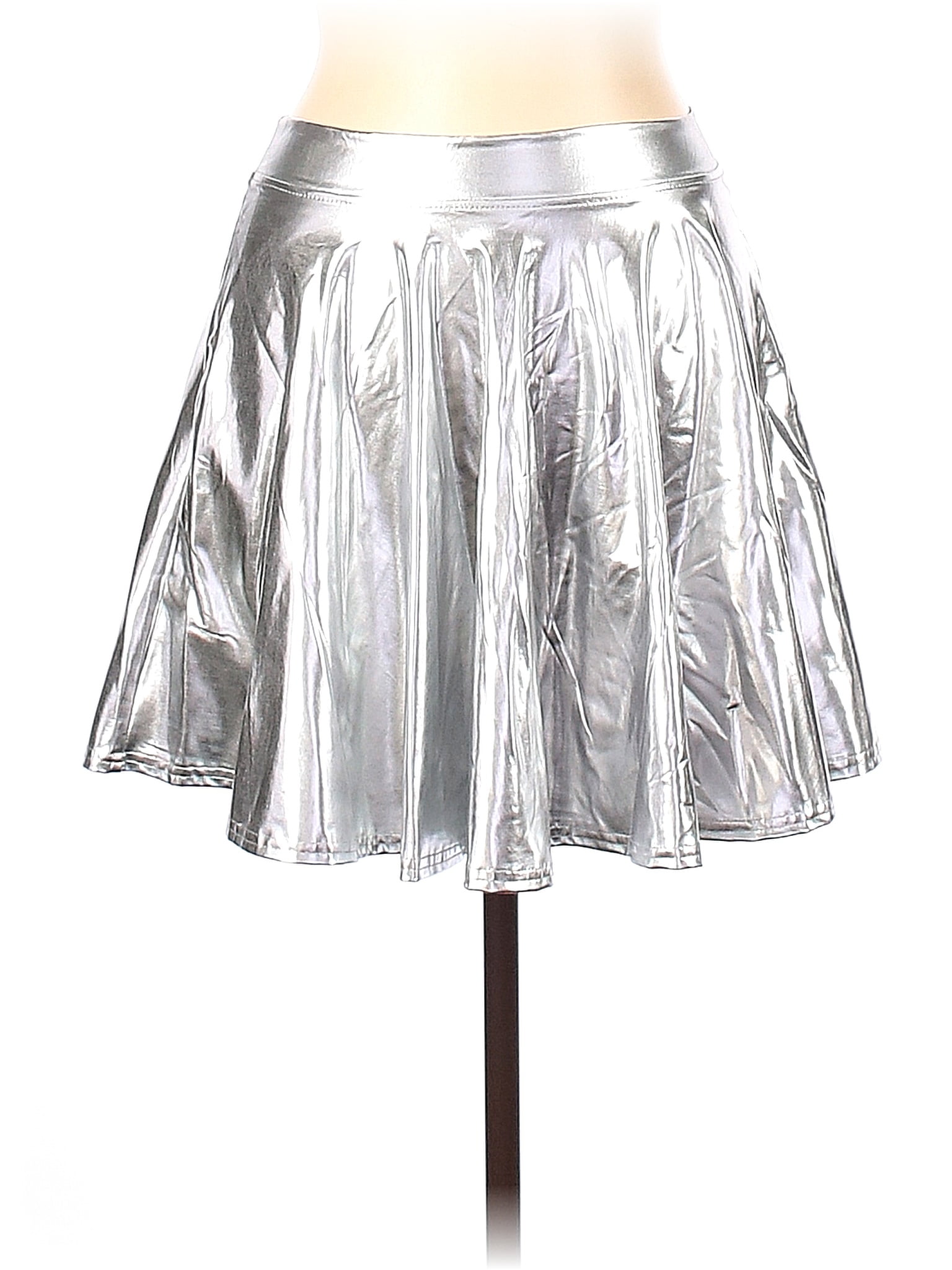 Hde Silver Formal Skirt Size L 44 Off Thredup