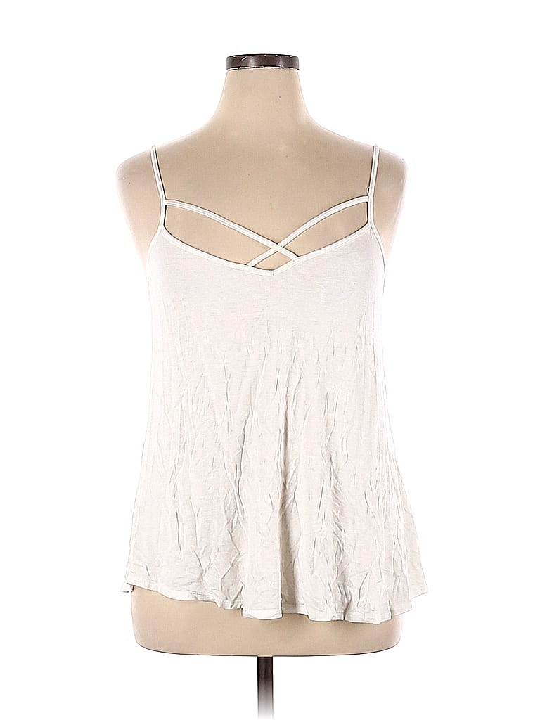 Vanity Solid White Ivory Tank Top Size XL - 59% off | ThredUp