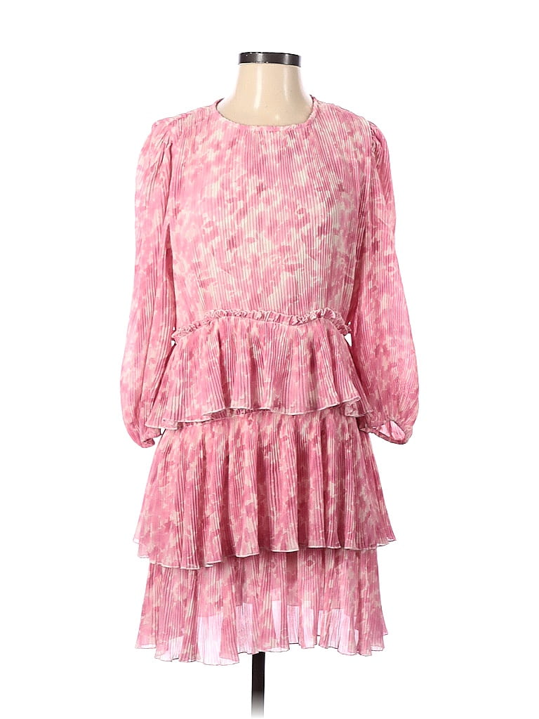 Pink Ripple Pink Casual Dress Size S - 80% off | ThredUp