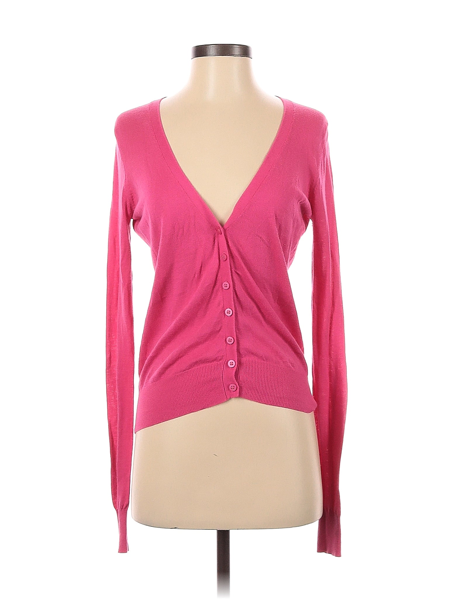Moda International 100% Cotton Pink Cardigan Size S - 71% off | thredUP