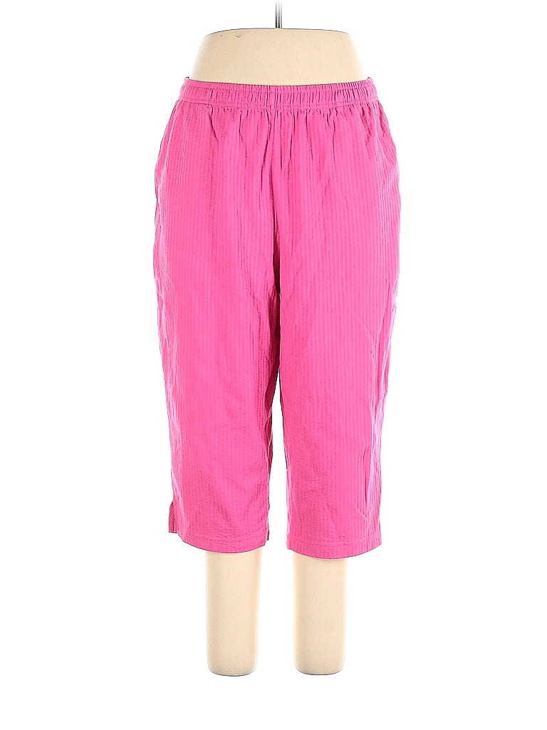 Shenanigans Solid Pink Casual Pants Size 1X (Plus) - 40% off | ThredUp