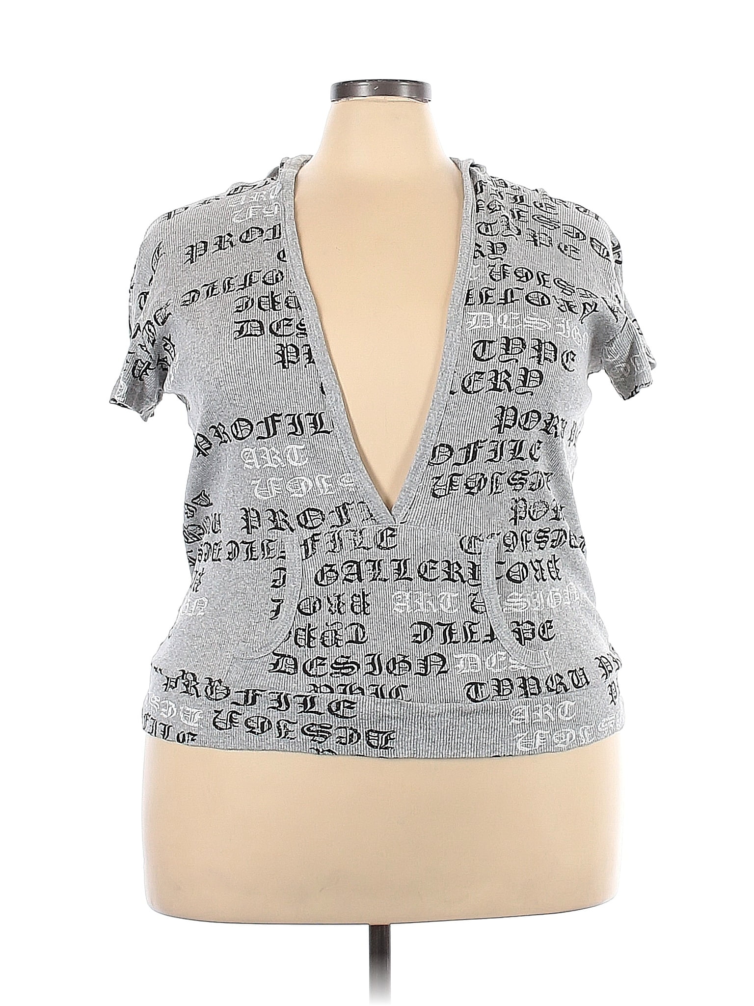 Joujou Gray Short Sleeve T Shirt Size 3x Plus 15 Off Thredup