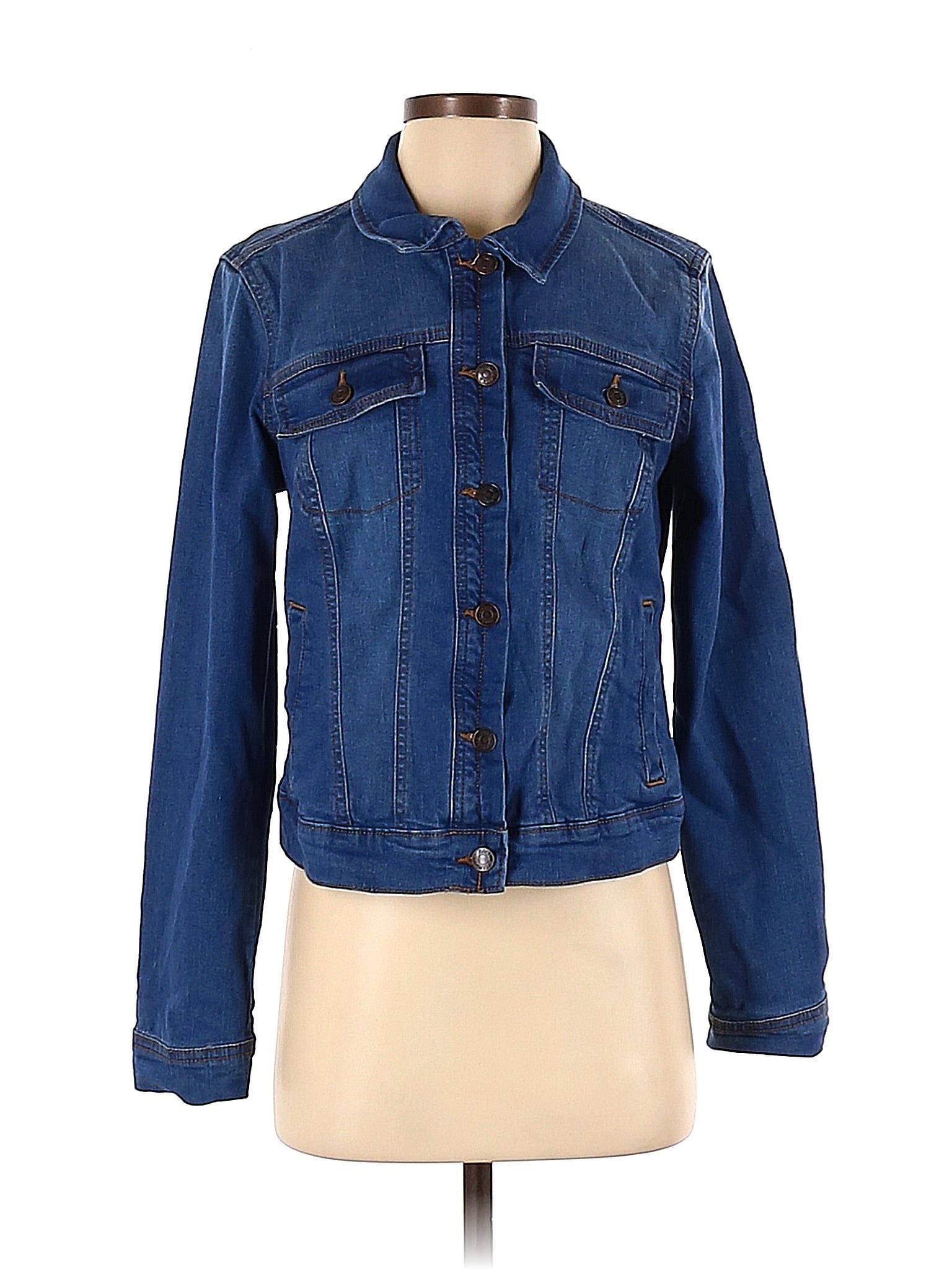 Social Standard By Sanctuary Blue Denim Jacket Size S 46 Off Thredup