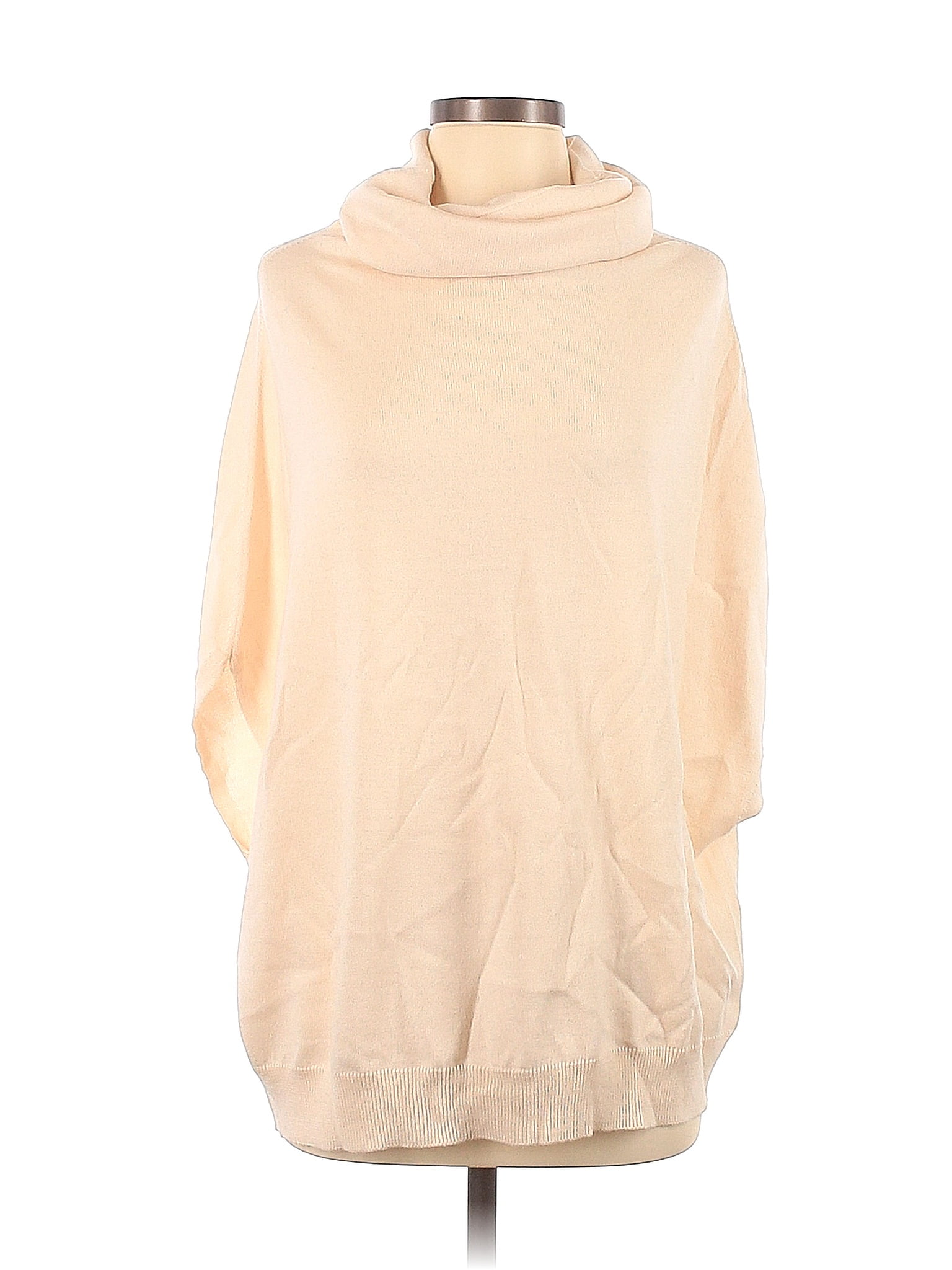 Slinky Brand Color Block Solid Tan Ivory Pullover Sweater Size 0 - 62% ...