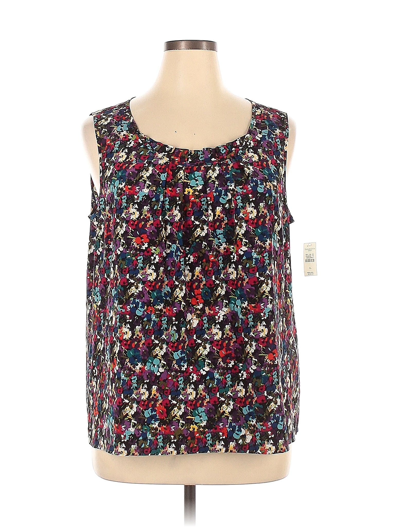 Talbots Outlet 100% Polyester Black Sleeveless Blouse Size XL - 54% off ...