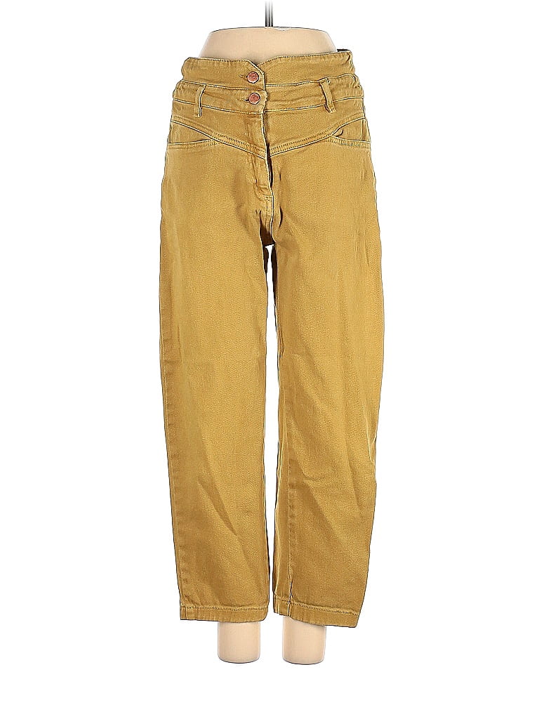 Dèluc Solid Yellow Tan Jeans Size S - 66% off | thredUP