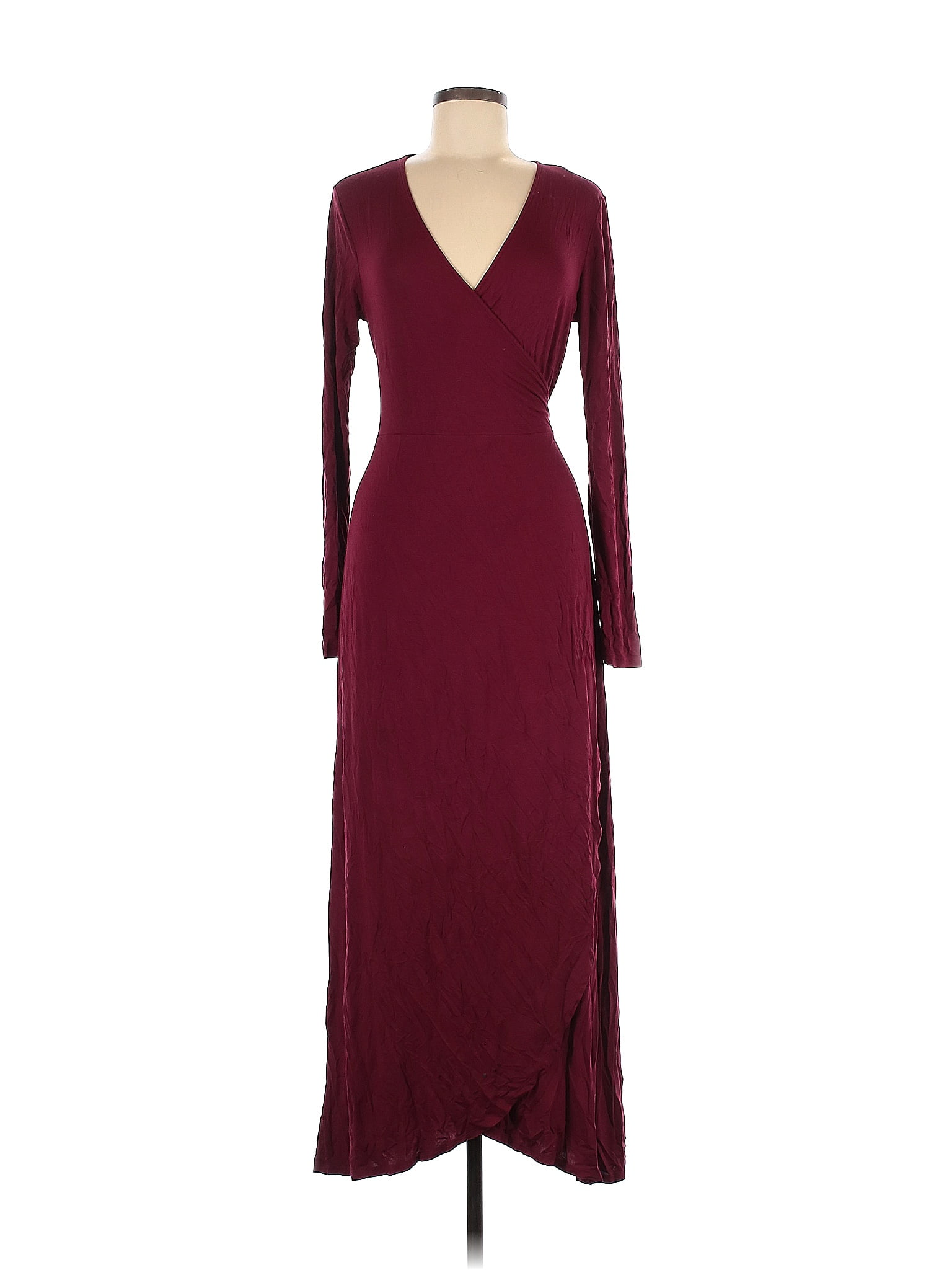 Gap Solid Maroon Burgundy Casual Dress Size M 62 Off Thredup