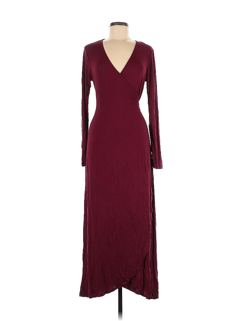 Gap Solid Maroon Burgundy Casual Dress Size M 62 Off Thredup