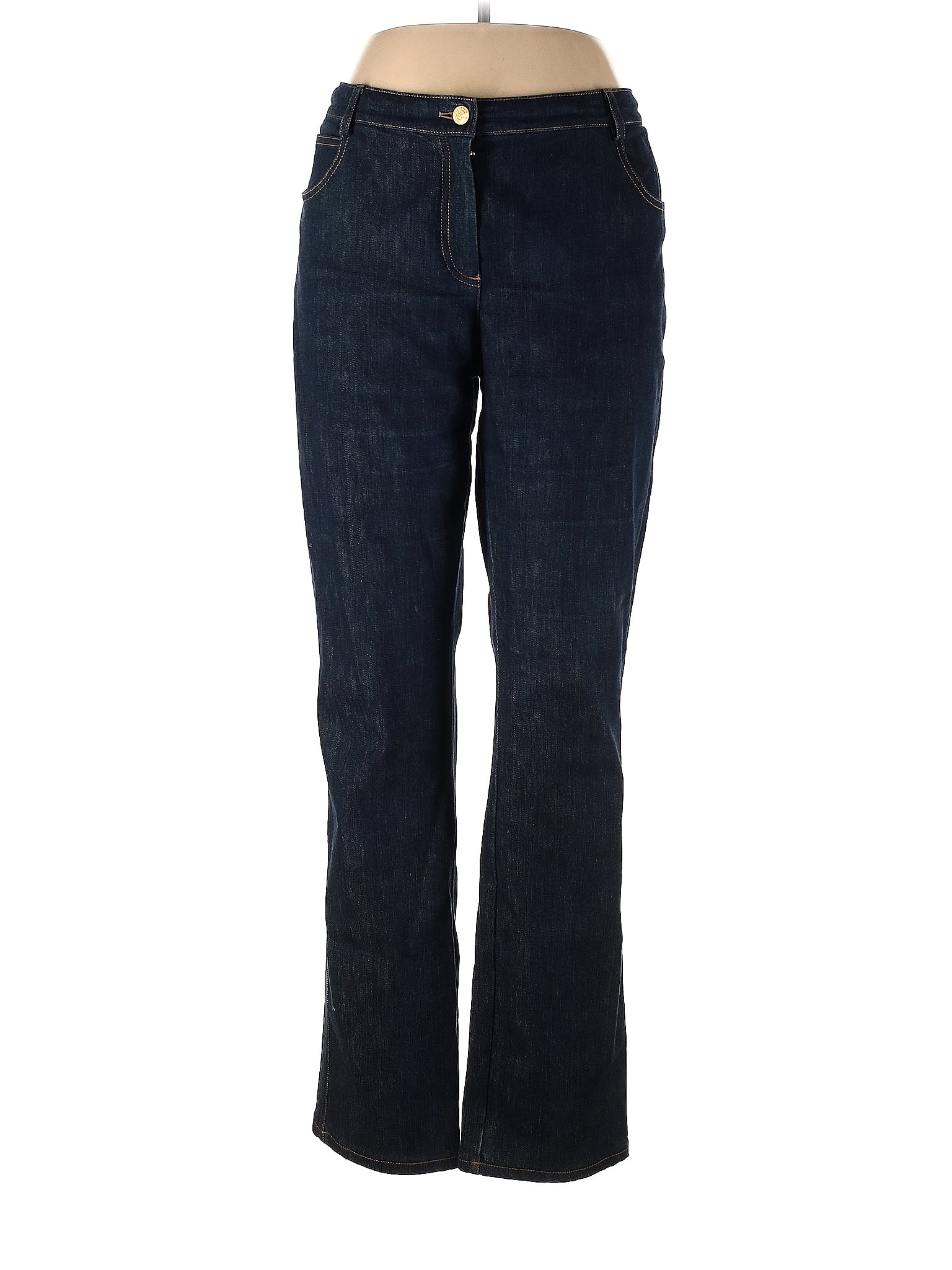 St. John Solid Blue Jeans Size 12 - 83% off | thredUP