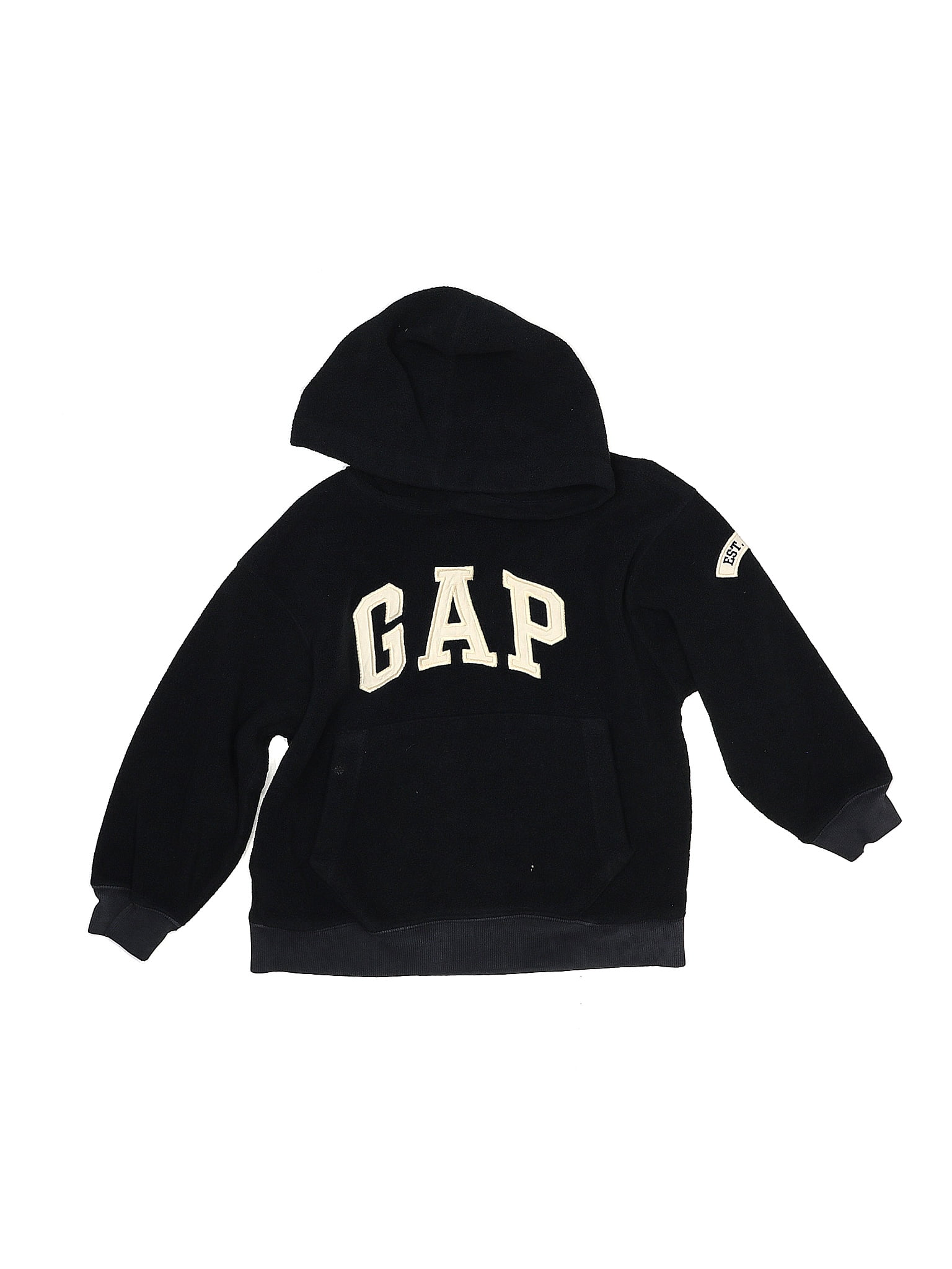 Gap 100% Polyester Black Pullover Hoodie Size X-Small (Kids) - 65% off | ThredUp