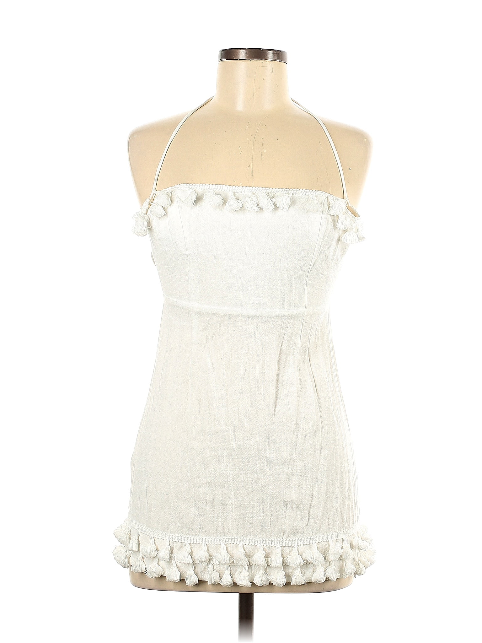 Princess Polly Solid White Casual Dress Size 4 - 56% off | thredUP