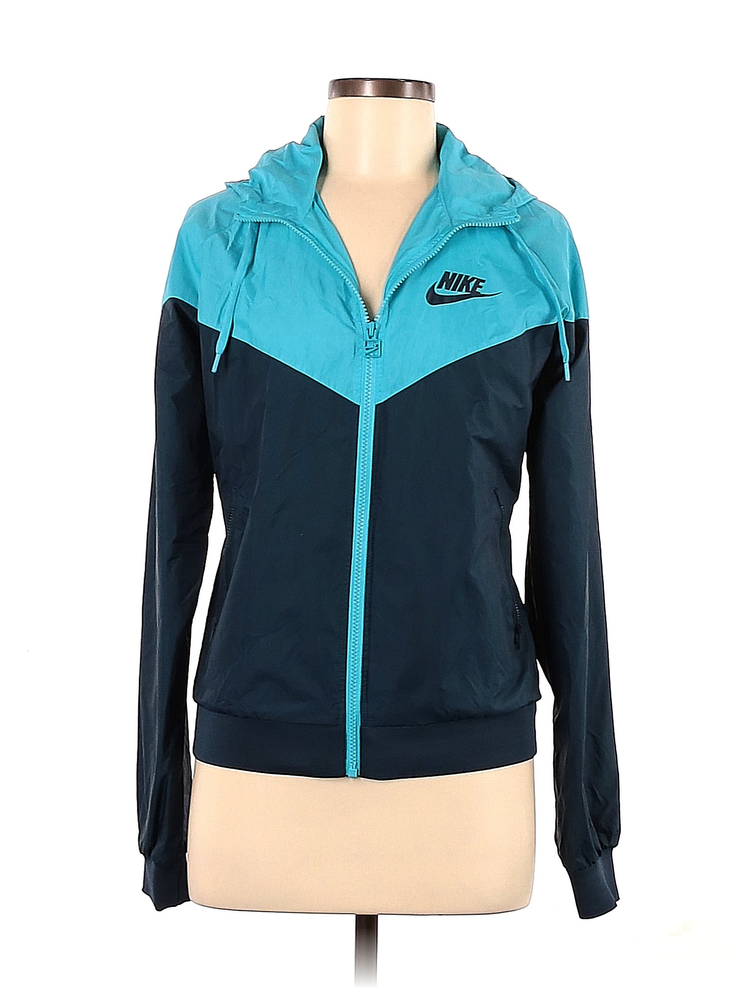 Nike 100% Polyester Blue Track Jacket Size M - 68% off | thredUP
