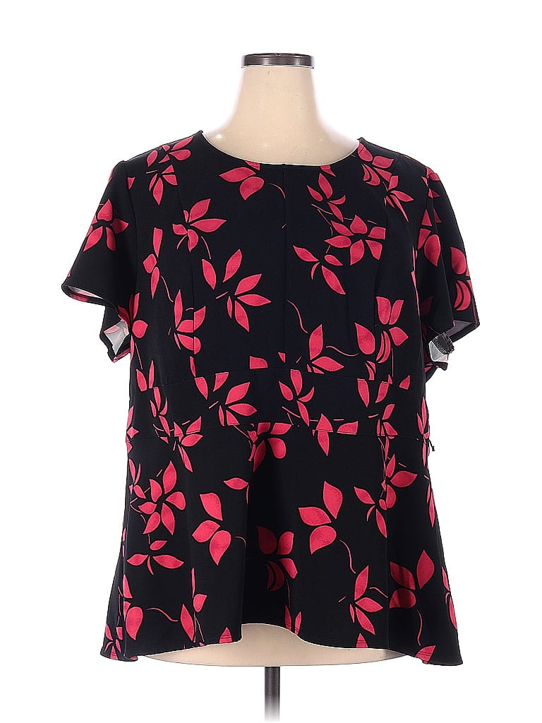 Lane Bryant Red Short Sleeve Blouse Size 26 Plus 52 Off Thredup
