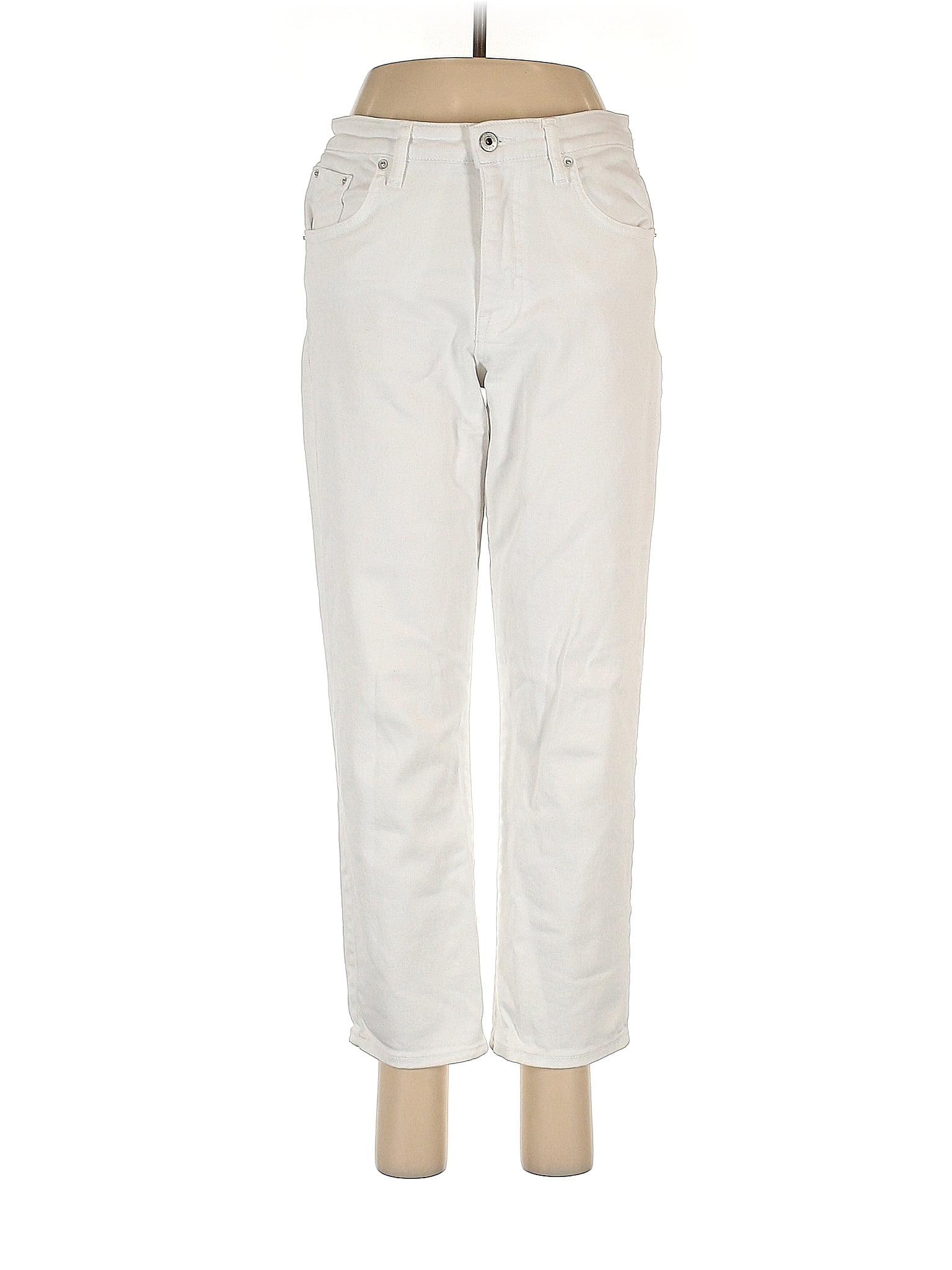 Ella Moss Solid White Jeans Size 6 - 84% off | ThredUp