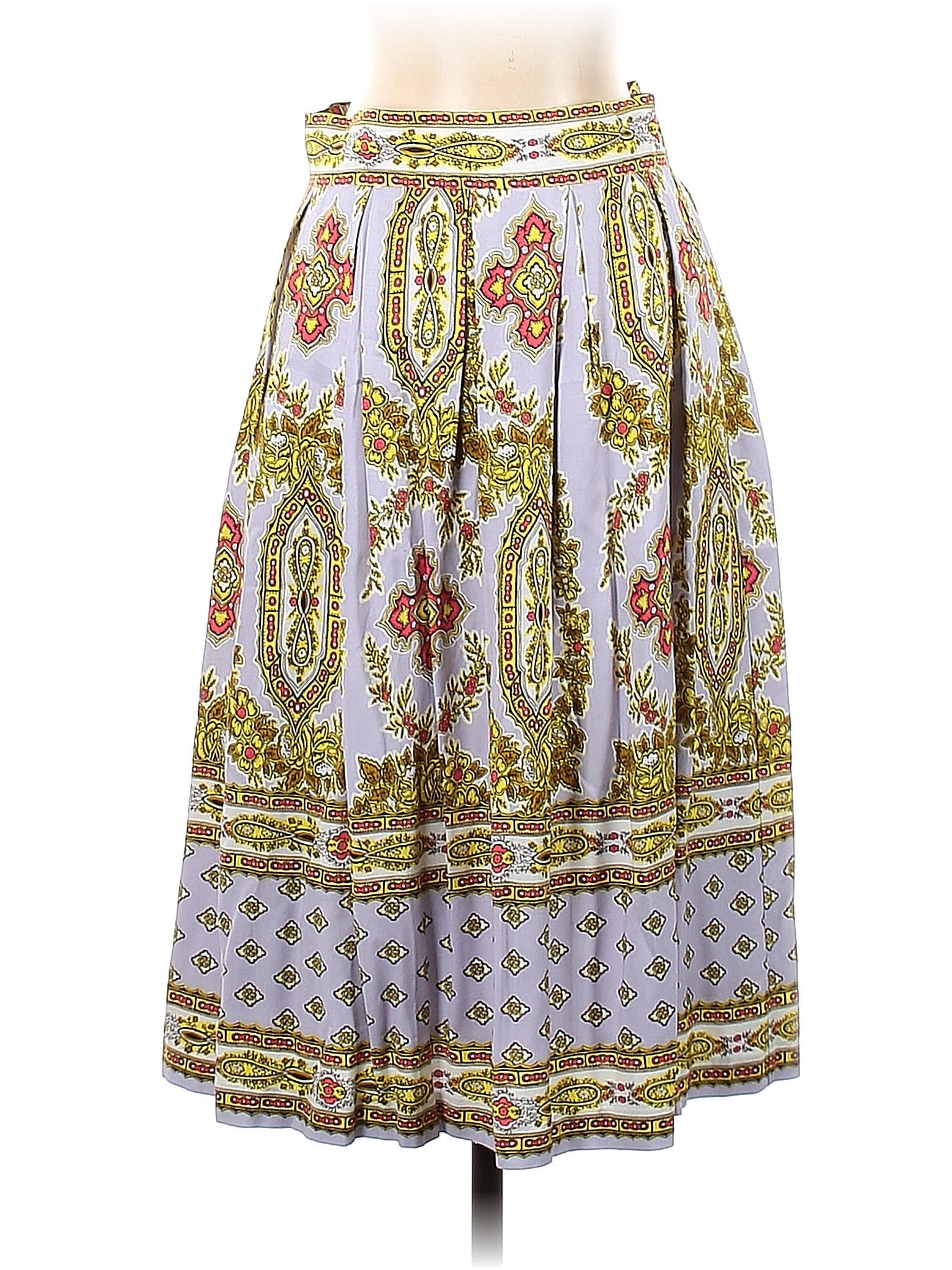 Anthropologie 100 Viscose Purple Casual Skirt Size 2 66 Off Thredup