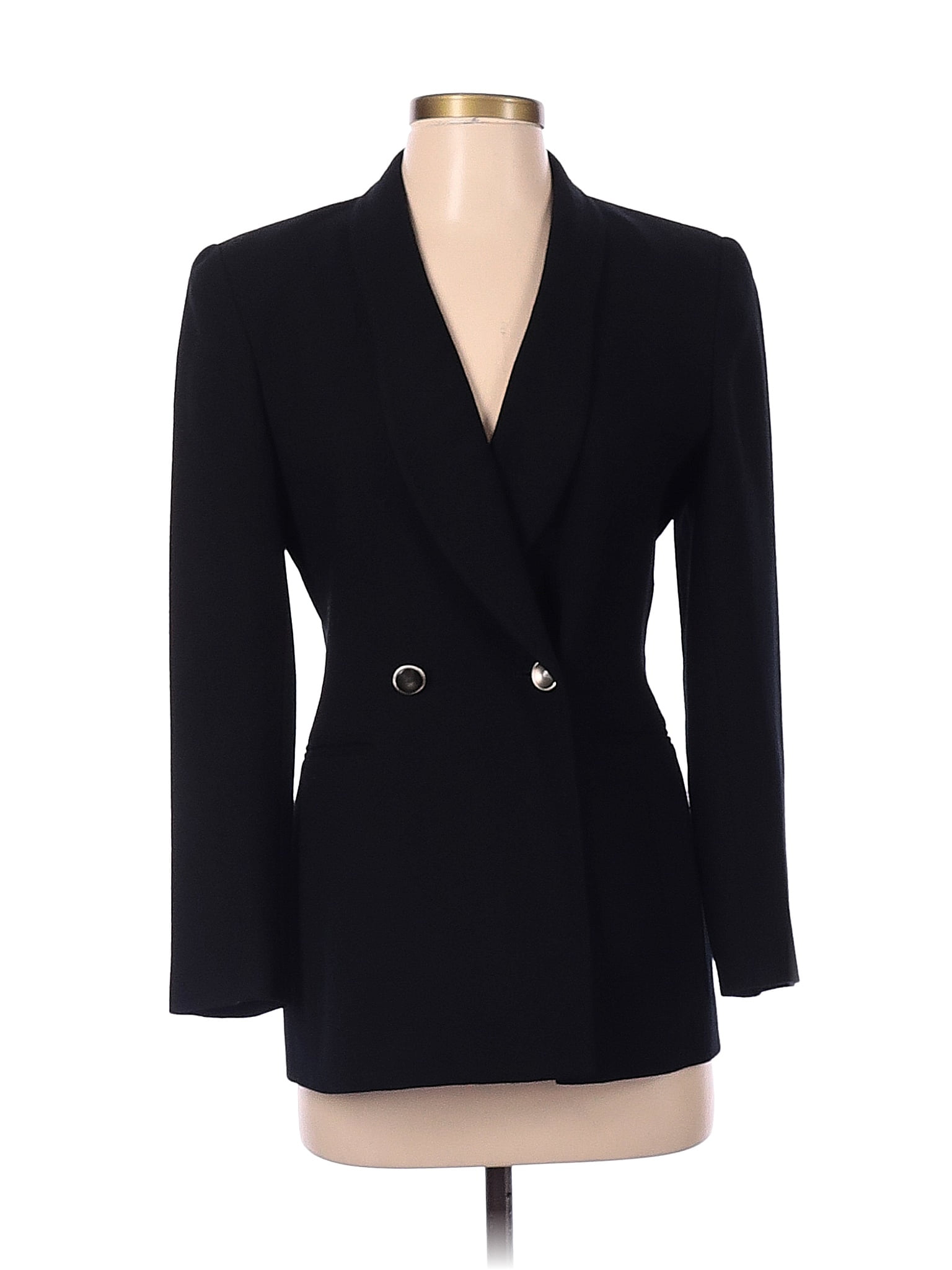 Jones New York 100% Wool Solid Black Blazer Size 2 (Petite) - 75% off | thredUP