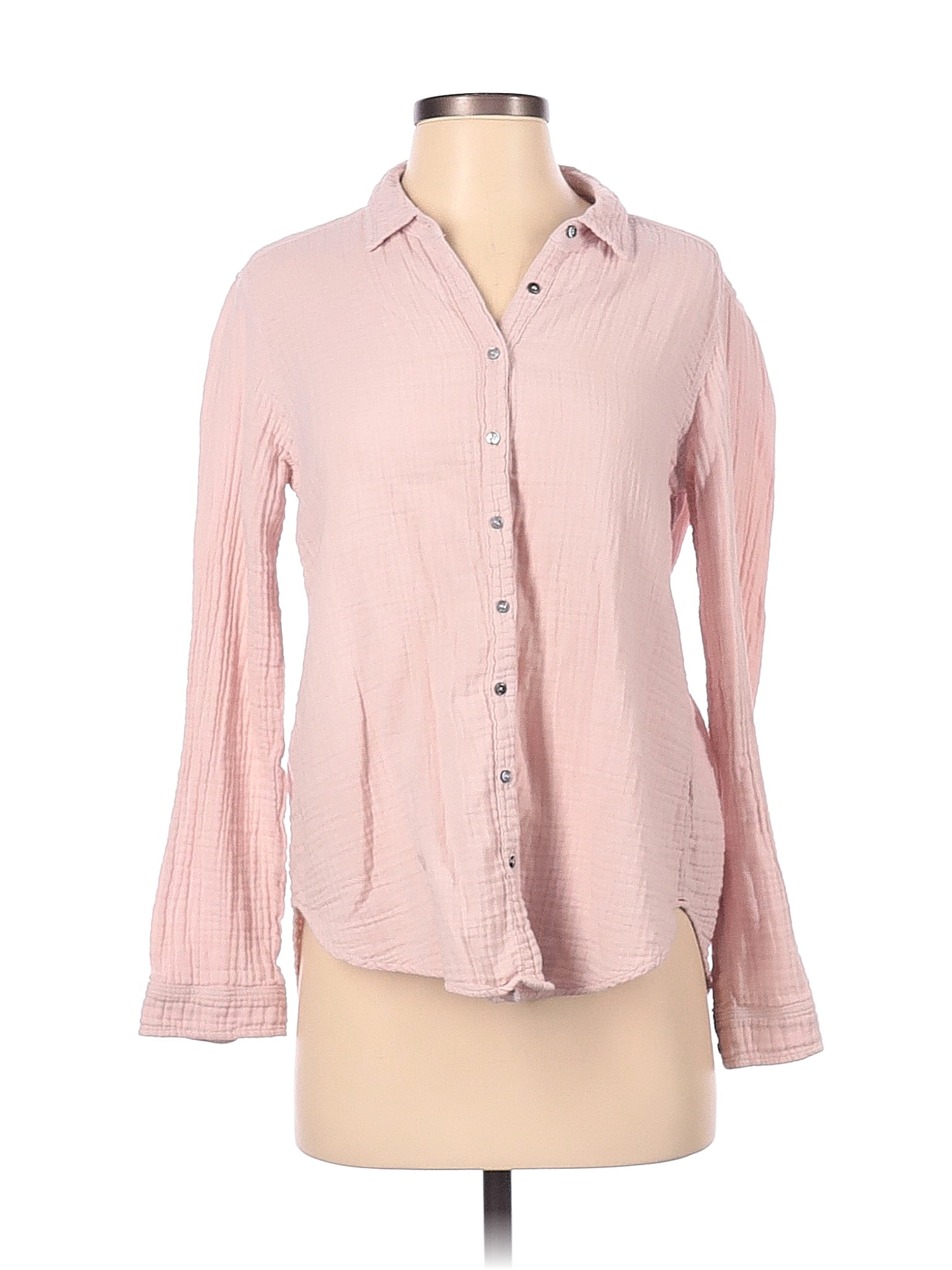 Xirena 100% Cotton Pink Long Sleeve Button-Down Shirt Size S - 83% off | ThredUp